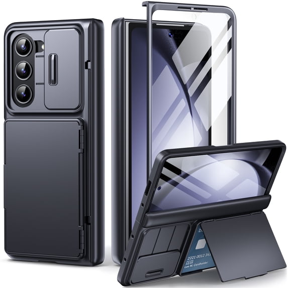 Tongate Hard Shell Wallet Cell Phone Case for Samsung Galaxy Z Fold 5 ...