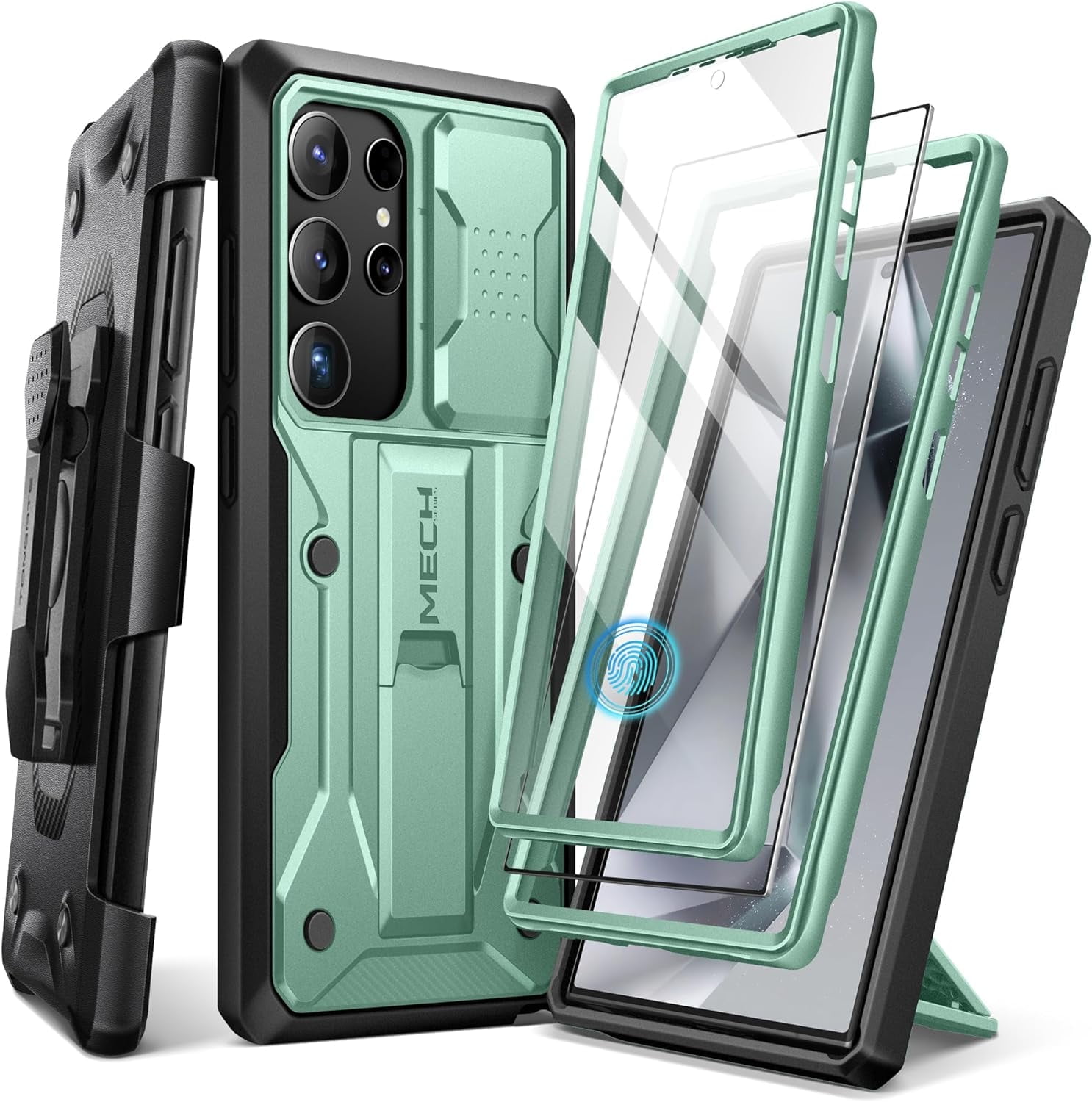 Tongate Rugged Green Cell Phone Case for Samsung Galaxy S24 Ultra, Kit ...