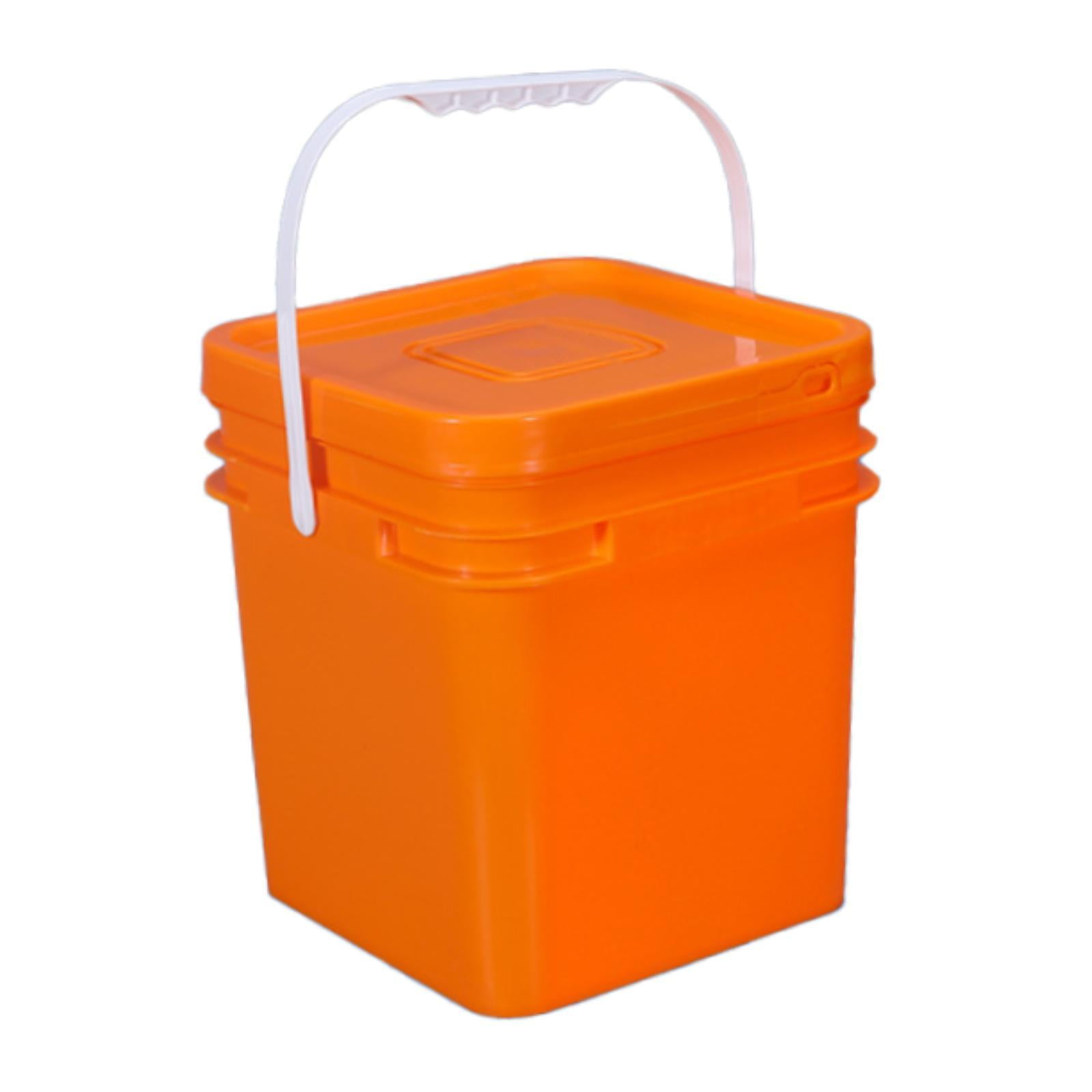 Tongina 10L Square Bucket Food Storage Container with Handle and Lid ...