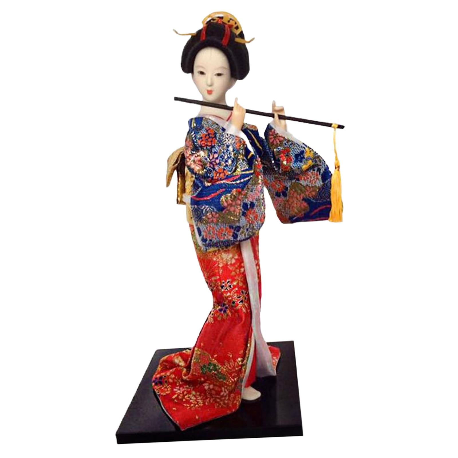 Tongina 12" Japanese Geisha Asian Geisha Doll Sculpture Ethnic Japanese ...