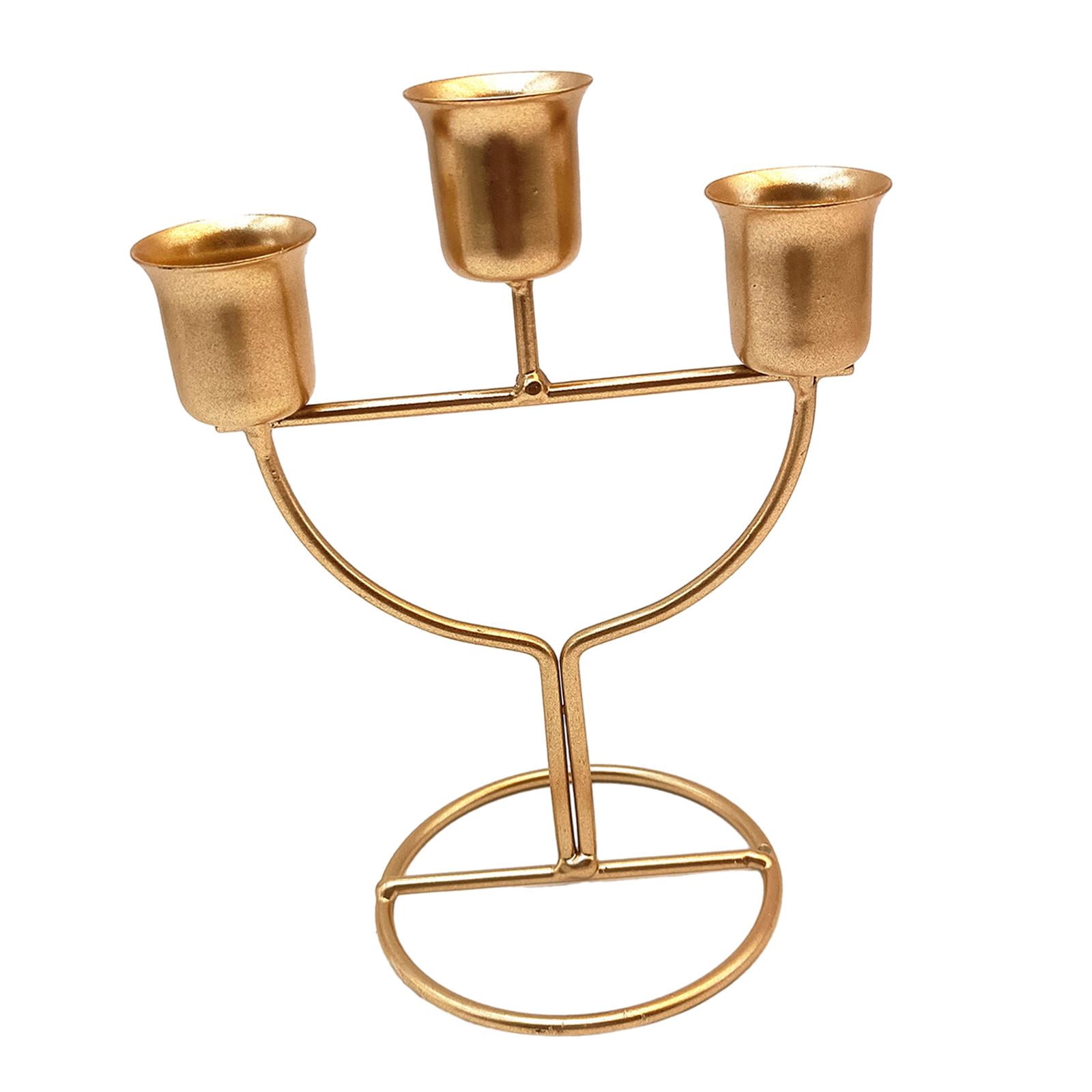 Tongina 3 Arms Candle Holder Candle Stick Holder Iron Creative ...