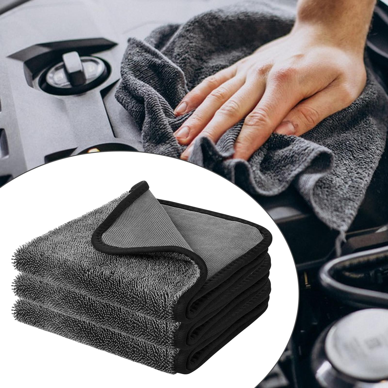 Tongina 3Pcs Microfiber Cleaning Cloth Cleaning Streak Cleaning Rag Car ...