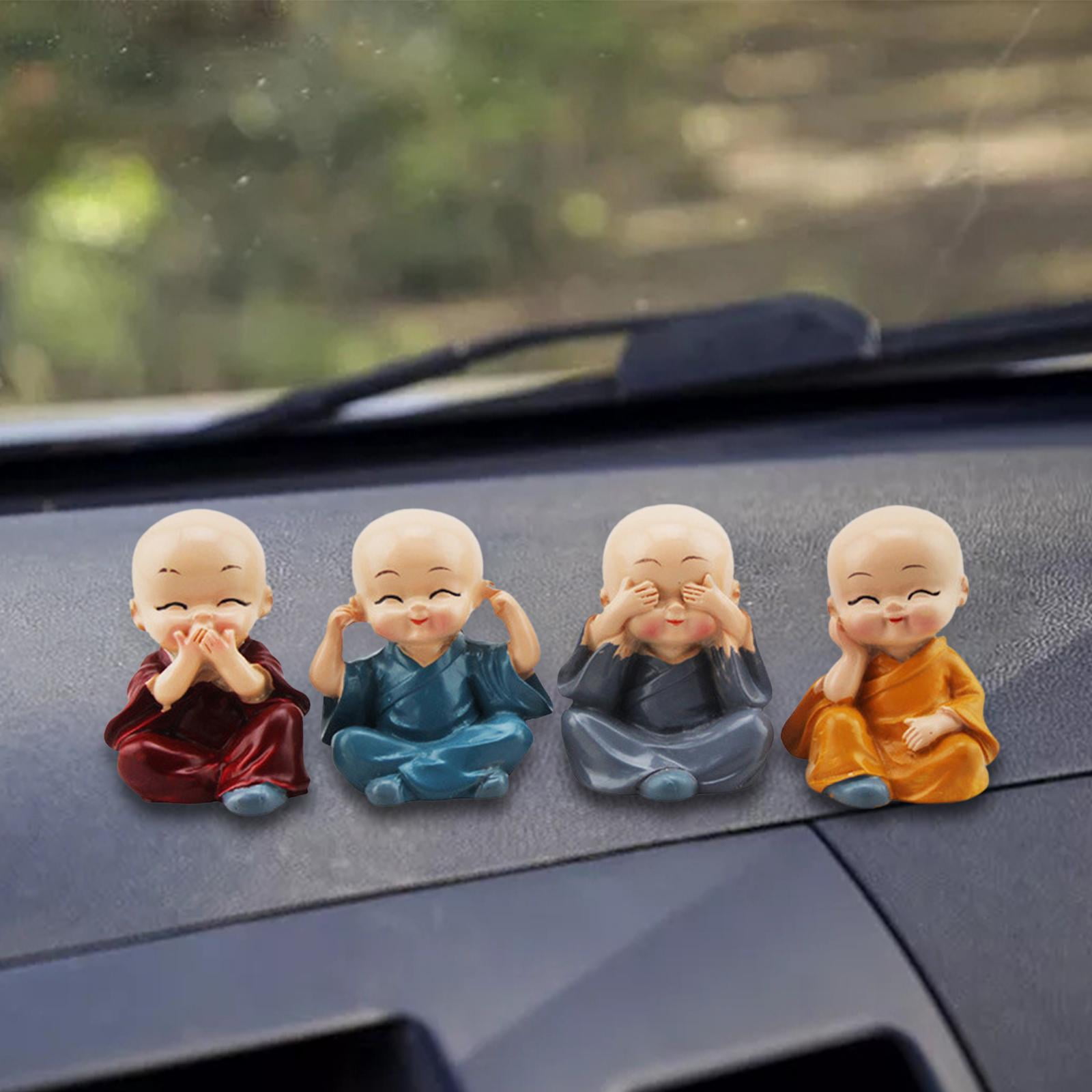 Tongina 4pcs Kung Fu Monk Statue Cute Gong Fu Boy Delicate Chinese Kung ...