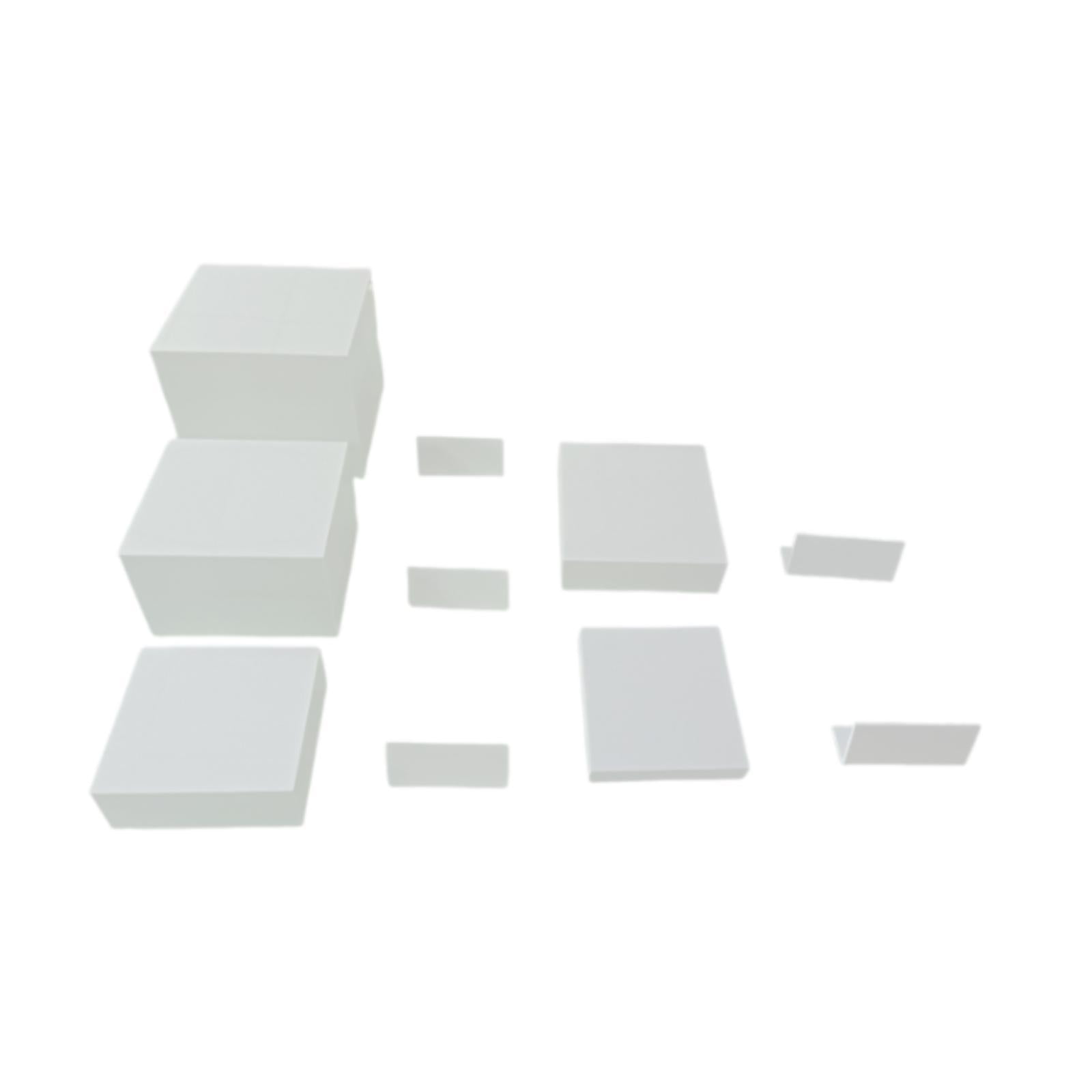 Tongina 5 Pieces Buffet Acrylic Cube Display Nesting Dessert Table ...