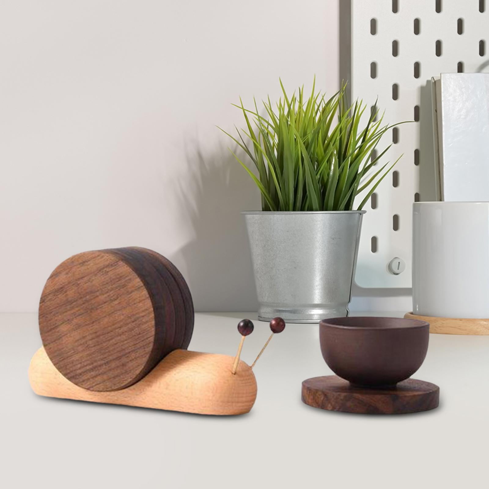 Tongina 5 Pieces Coaster Cup Decoration Snails Shaped Multipurpose 5 in ...