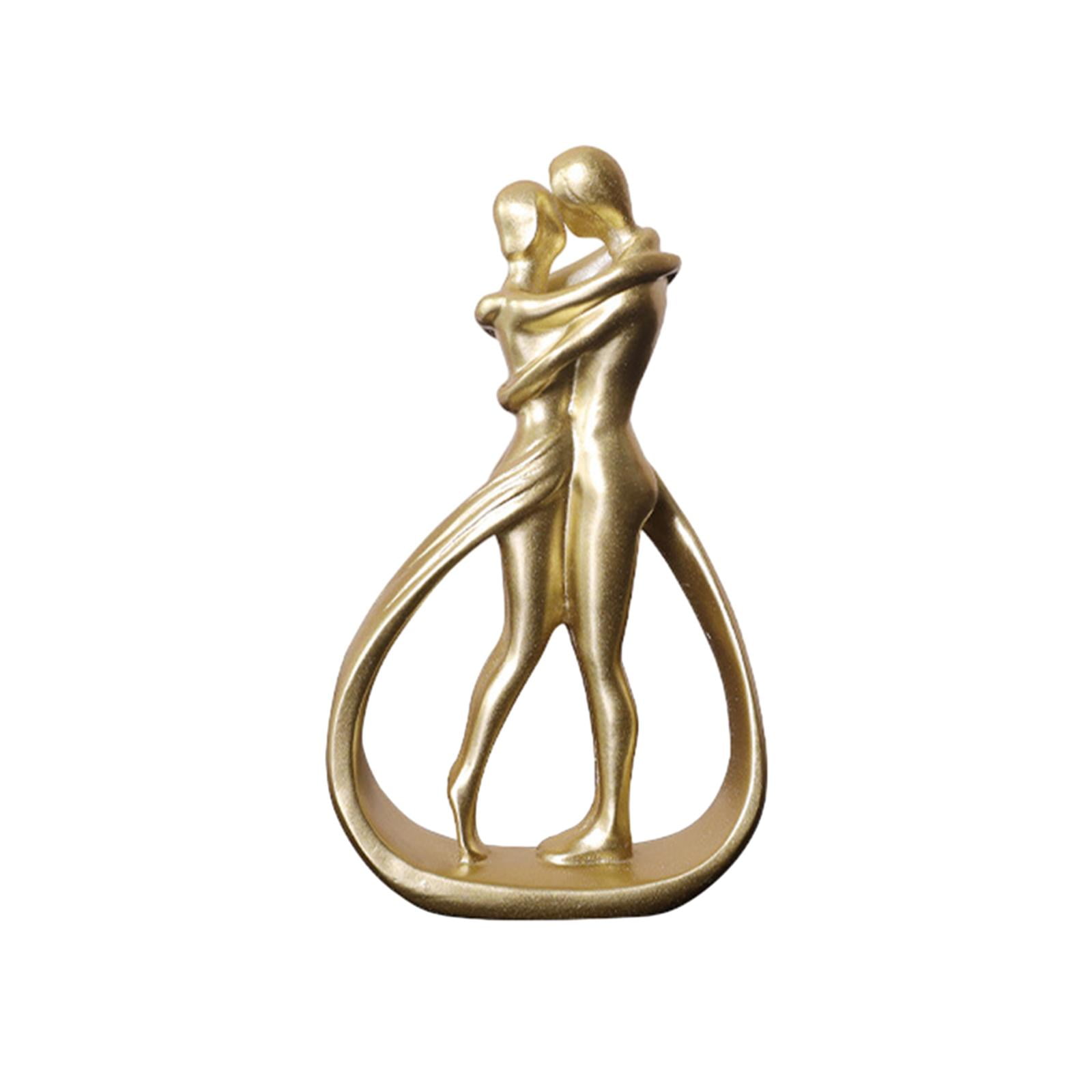Tongina Abstract Couple Statue Hugging Couple Abstract Figurine Resin ...