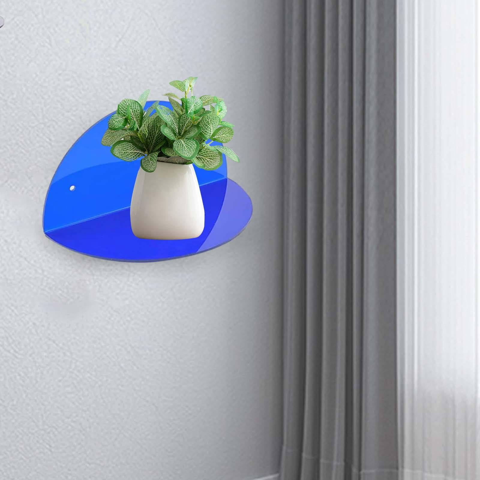 Tongina Acrylic Small Shelf Acrylic Wall Shelf Modern Half Round Rack ...