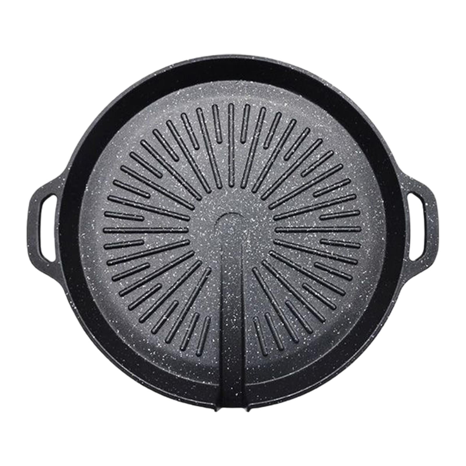 Tongina BBQ Pan Pancake Pan with Oil-leak Port Non-stick Portable Easy ...