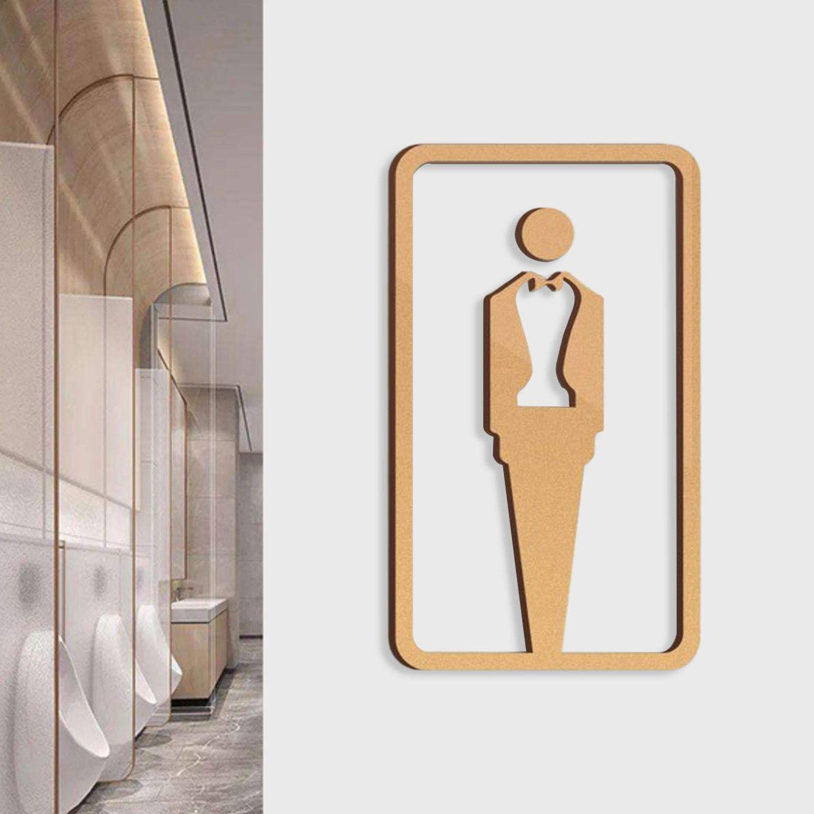 Tongina Bathroom Sign Restroom Sign Fashion Graphical Symbols Bathroom ...