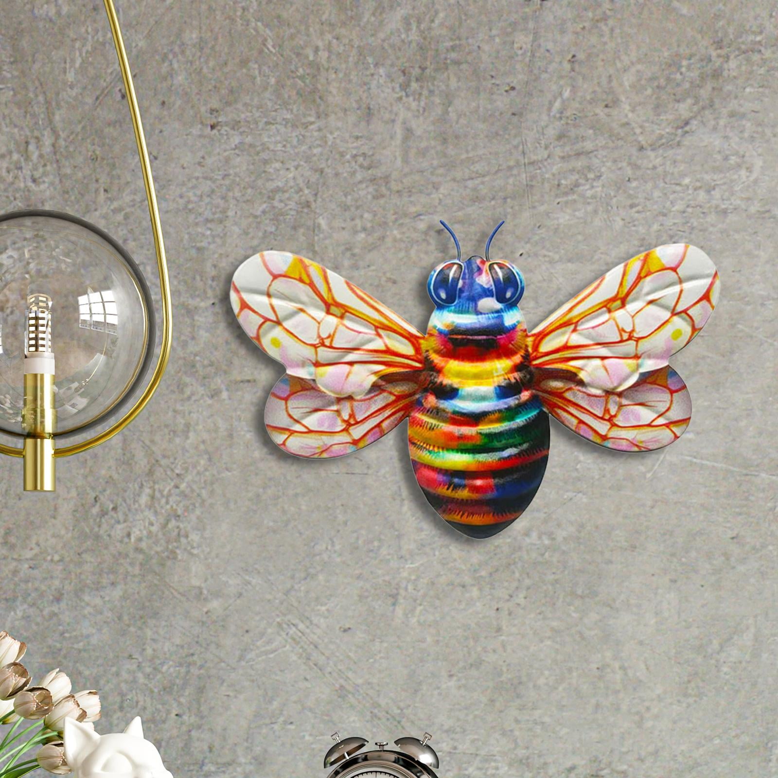 Tongina Bee Iron Wall Decor Metal Bee Small Home Decor Indoor Room ...
