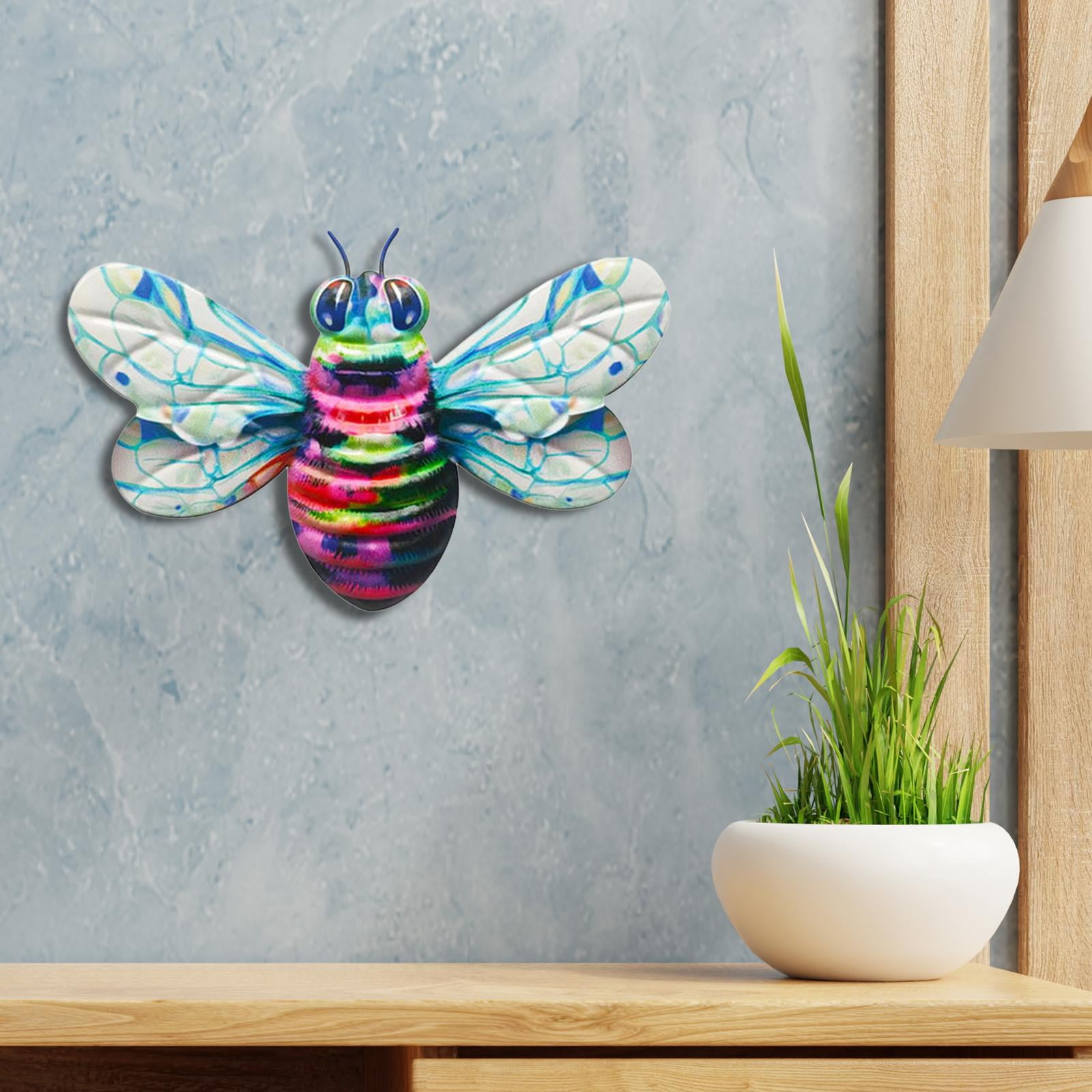 Tongina Bee Iron Wall Decor Metal Bee Small Home Decor Indoor Room ...