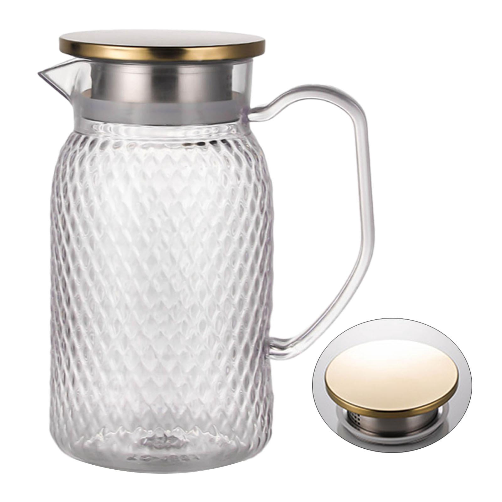 Tongina Beverage Pitcher Cold Pitcher Beverage Carafe with Handle ...