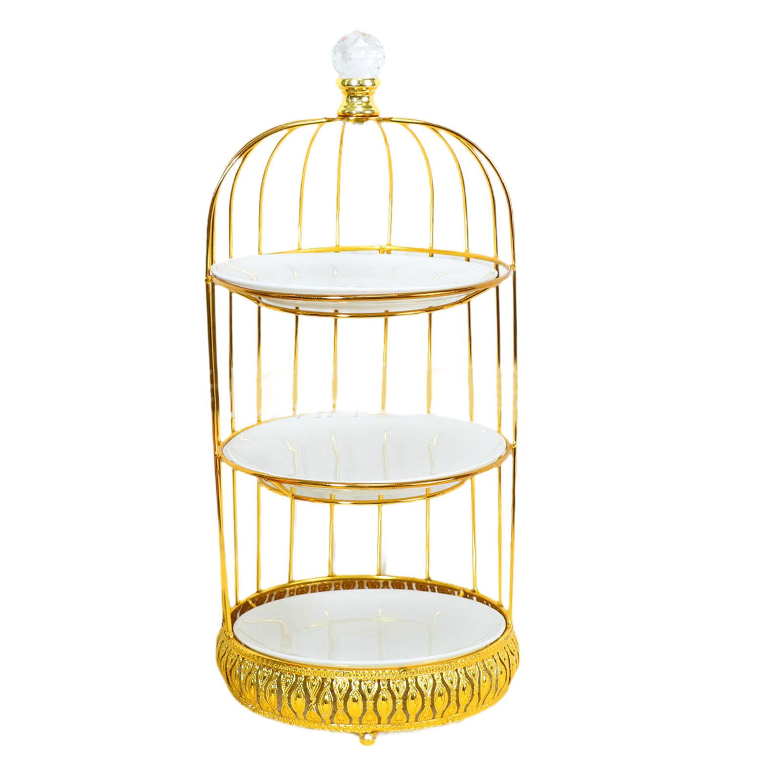 Tongina Bird Cage Cake Dessert Stand Cupcake Stand Ornament Food Rack ...