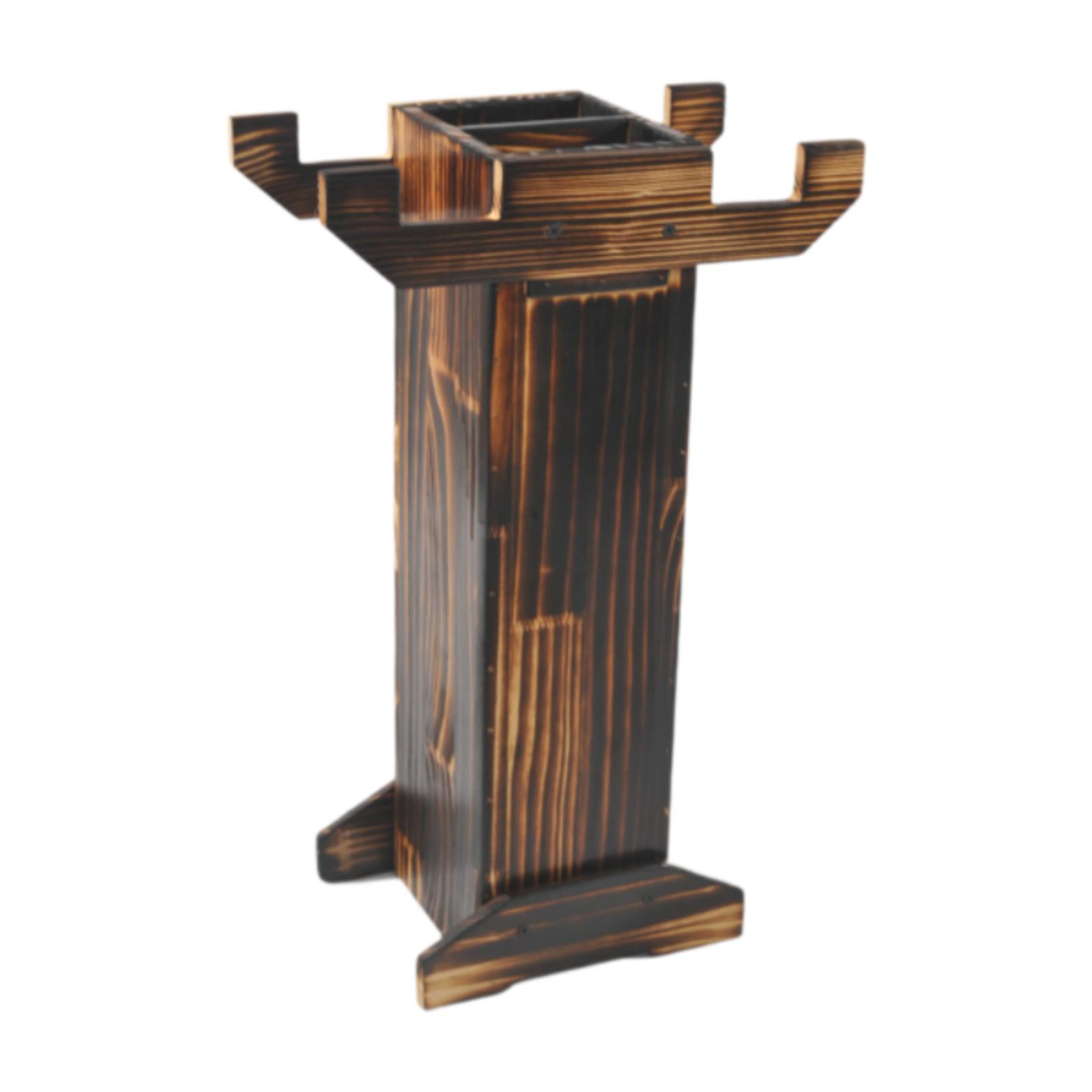 Tongina Bow Display Stand Quiver Flute Rack Multipurpose Wood Recurve ...