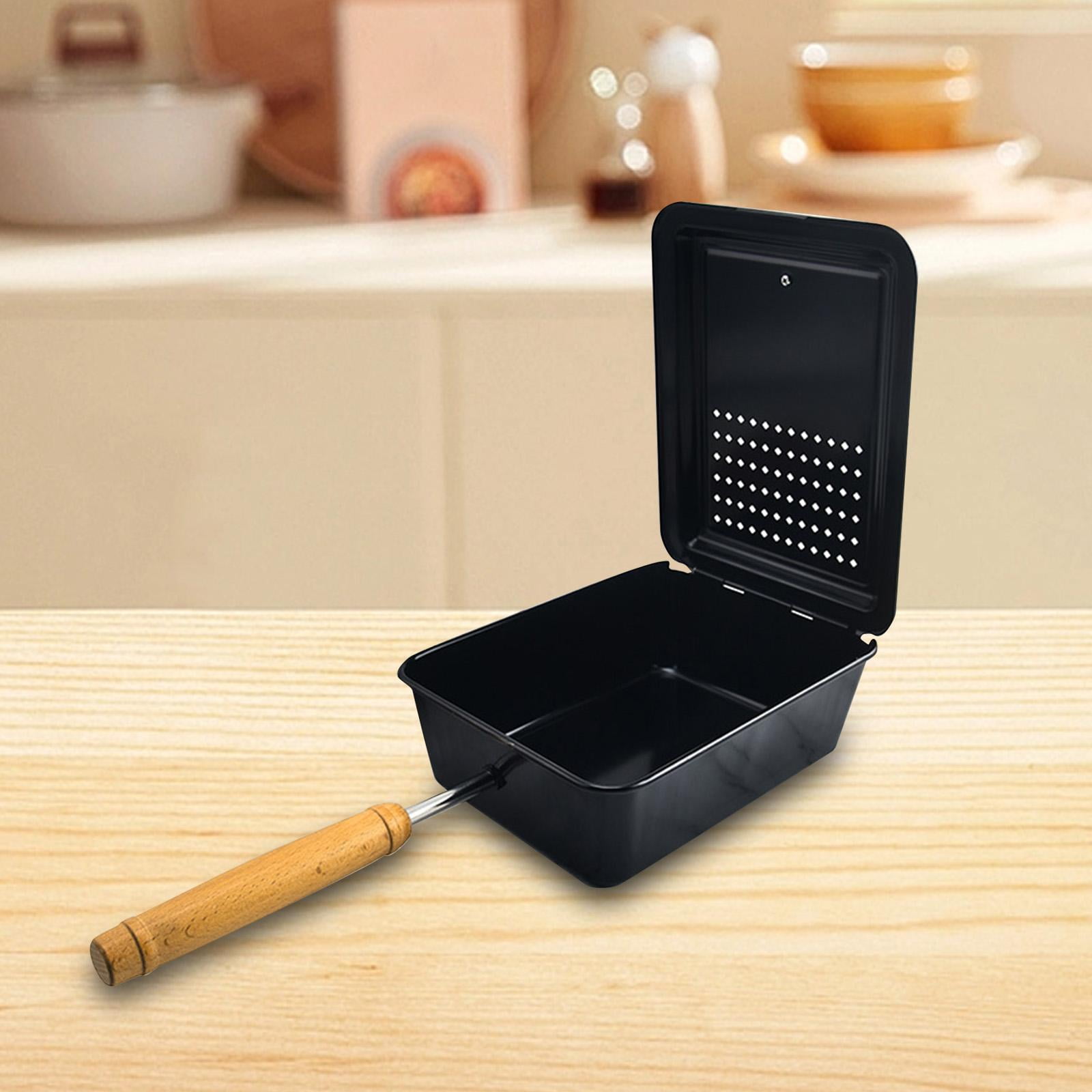 Tongina Campfire Popcorn Popper BBQ Tool Easy Clean, Nonstick Coating ...