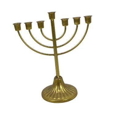 BRTAGG Menorah 7 Branch, 12 Tribes of Israel, Jerusalem Temple Jewish ...