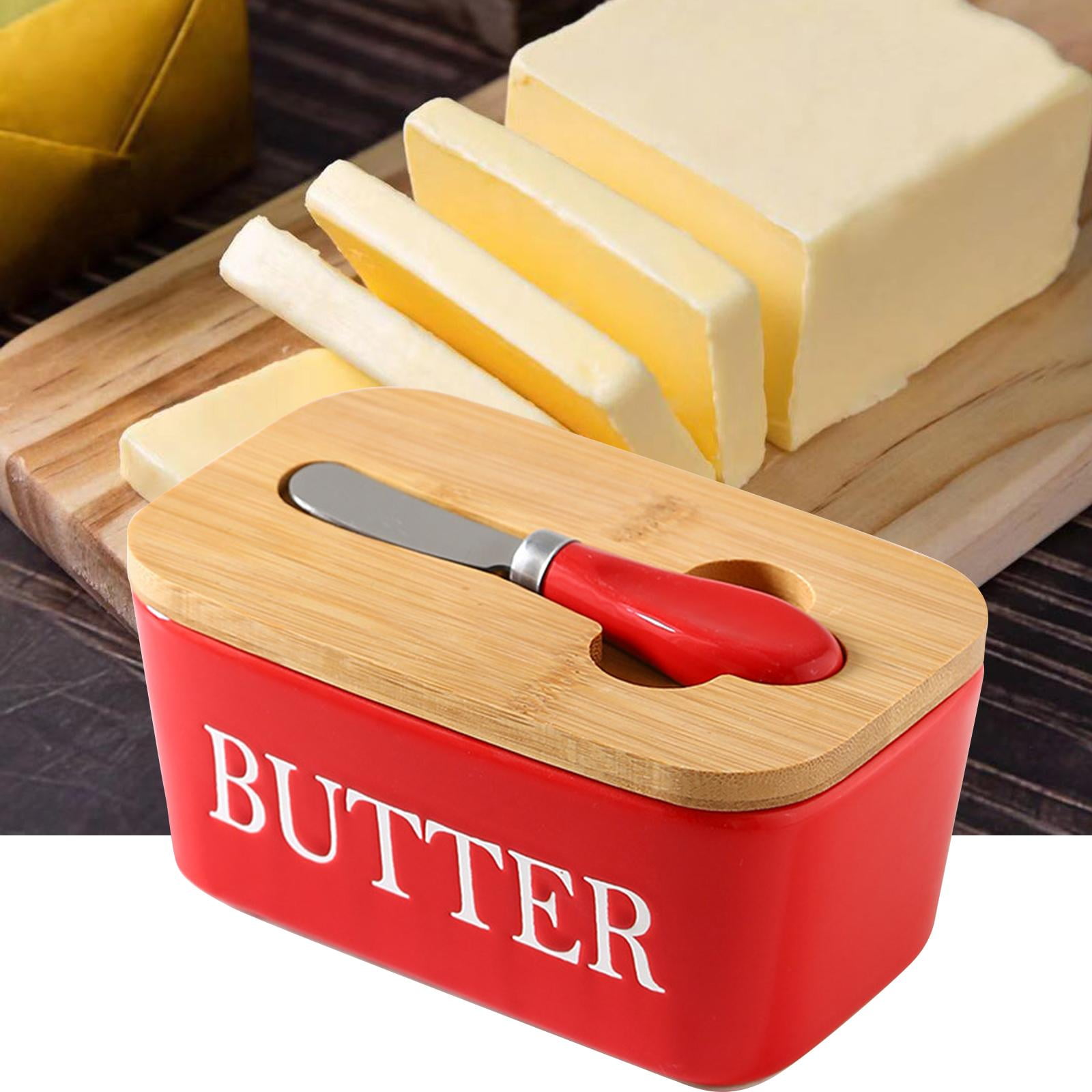 Tongina Ceramic Butter Dish Cheese Butter Storage Box Practical Butter ...