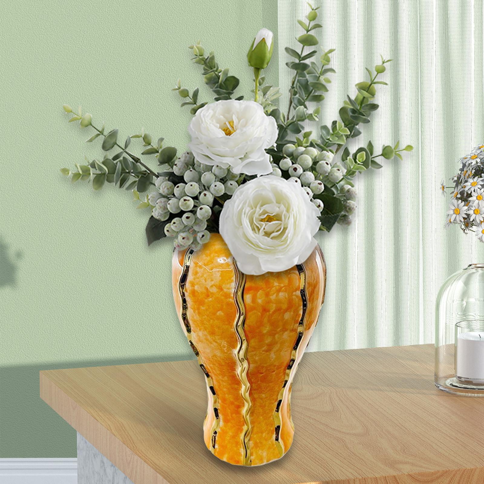 Tongina Ceramic Flower Vase Porcelain Ginger Jar Floral Arrangement ...