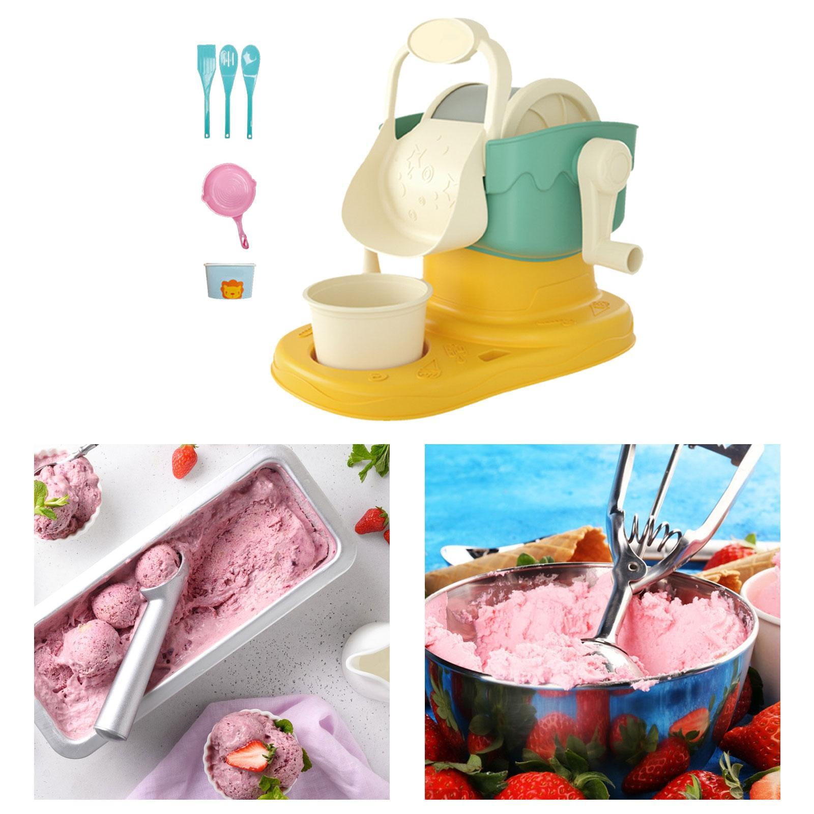 Tongina Children DIY Ice Cream Maker Edible Ice Toy Set Slushy Machine ...