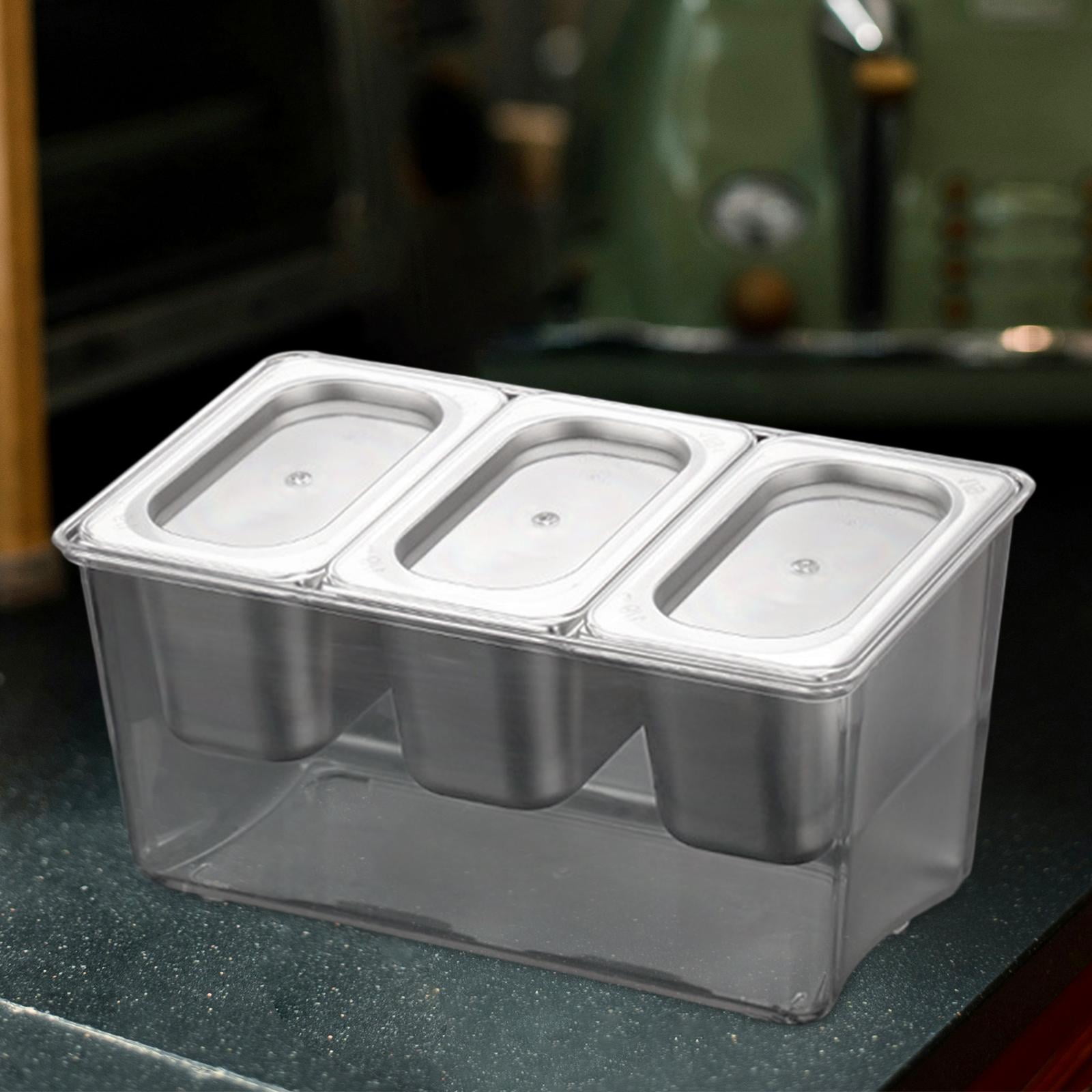 Tongina Chilled Condiment Seasoning Box Removable Containers Fruit Tray ...