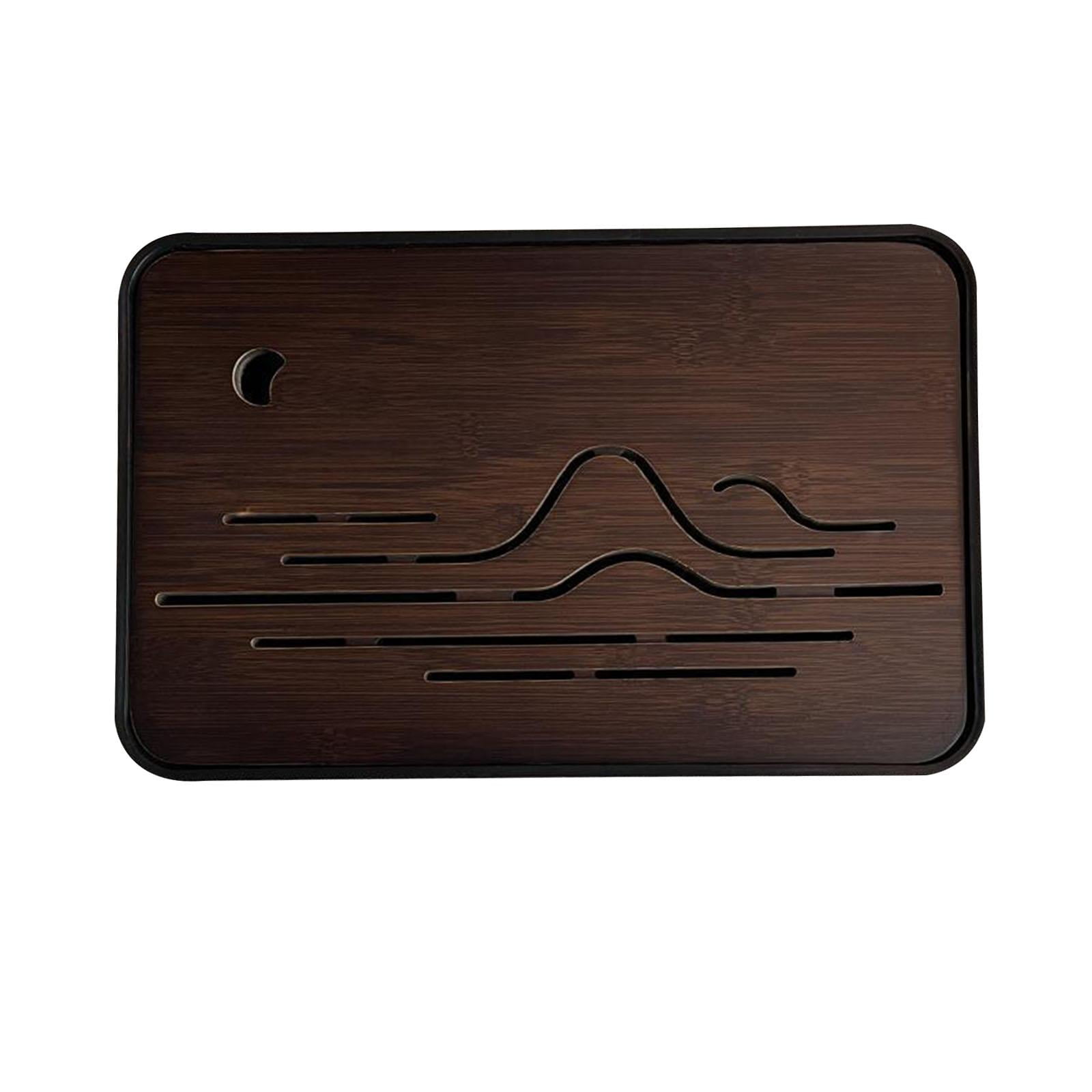 Tongina Chinese Bamboo Tea Tray, Water Storage Removable Water Coffee ...