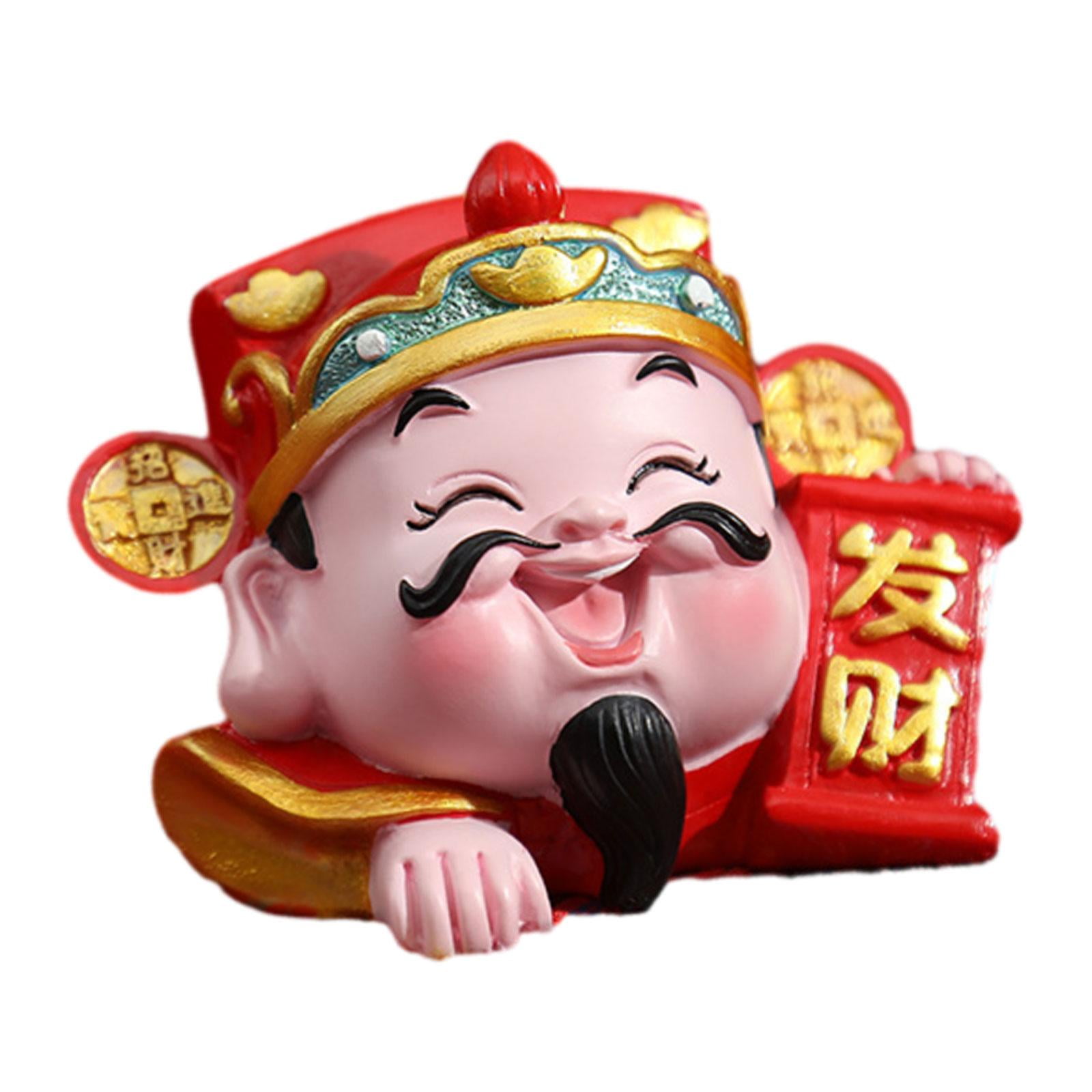 Tongina Chinese Wealth Statue God of Fortune Statue Resin Crafts God of ...