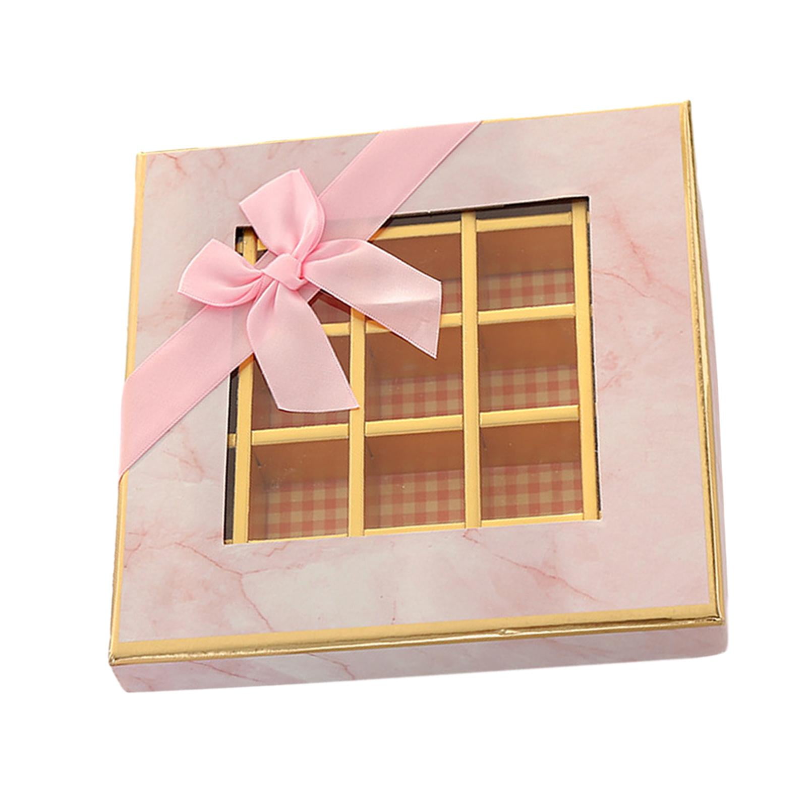 Tongina Chocolate Box Empty 9 Grids Gift Box Multipurpose Valentines ...