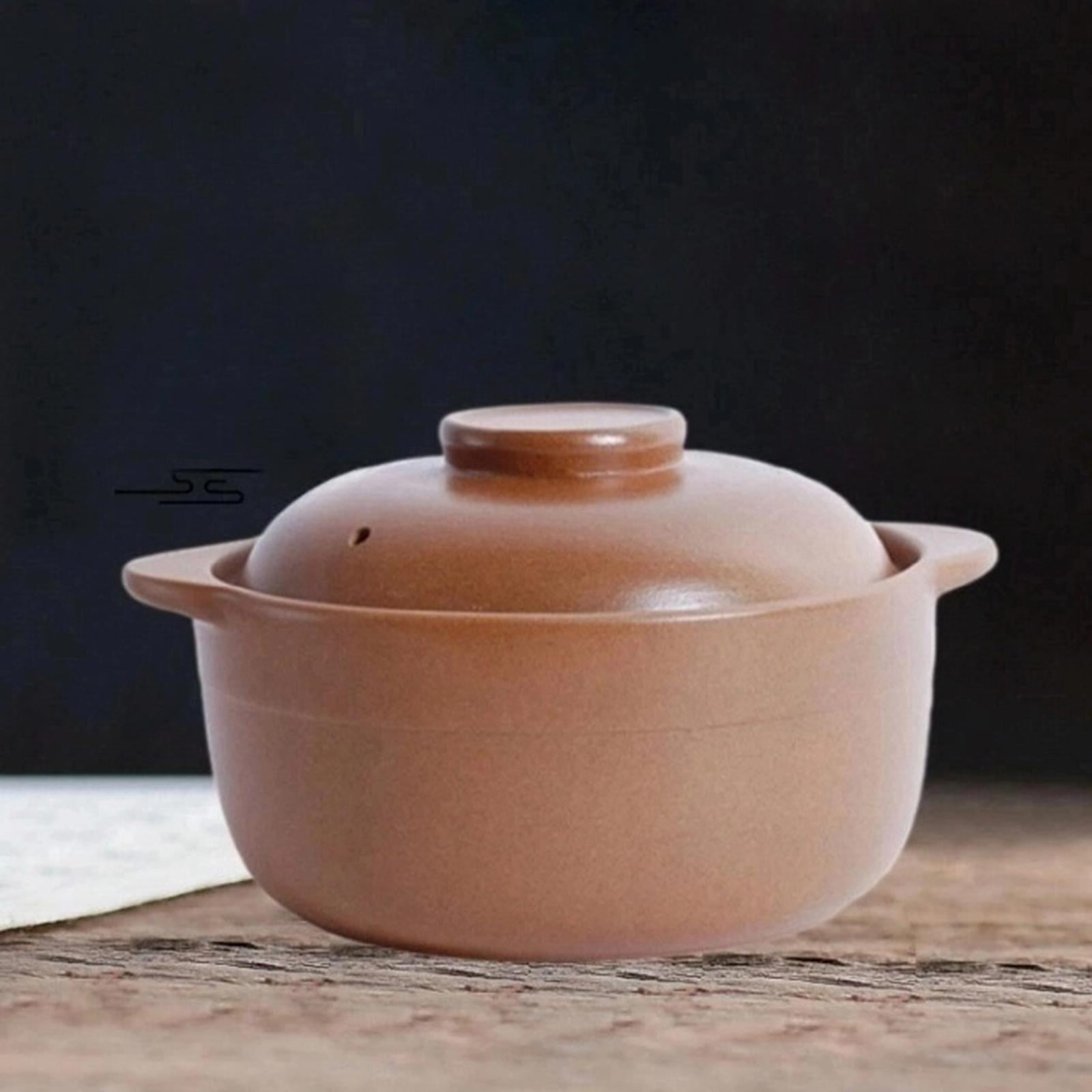 Tongina Clay Pot with Lid Clay Cooking Pot Ceramic Cantonese Claypot ...