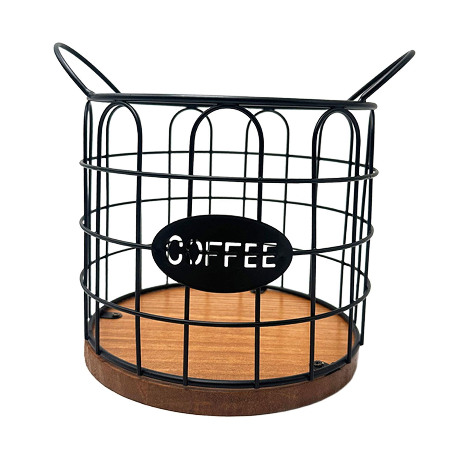 Tongina Coffee Pod Holder Coffee Pod Container with Wooden Base with ...