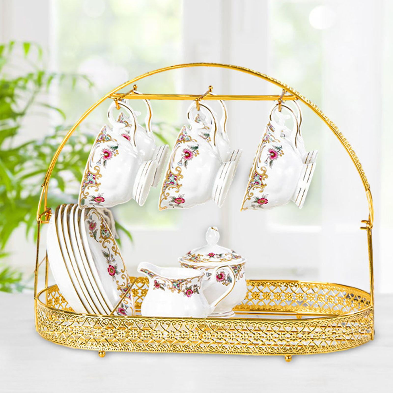 Tongina Cup Metal Drainer Holder Rack Cup Drying Rack Stand and Drip ...