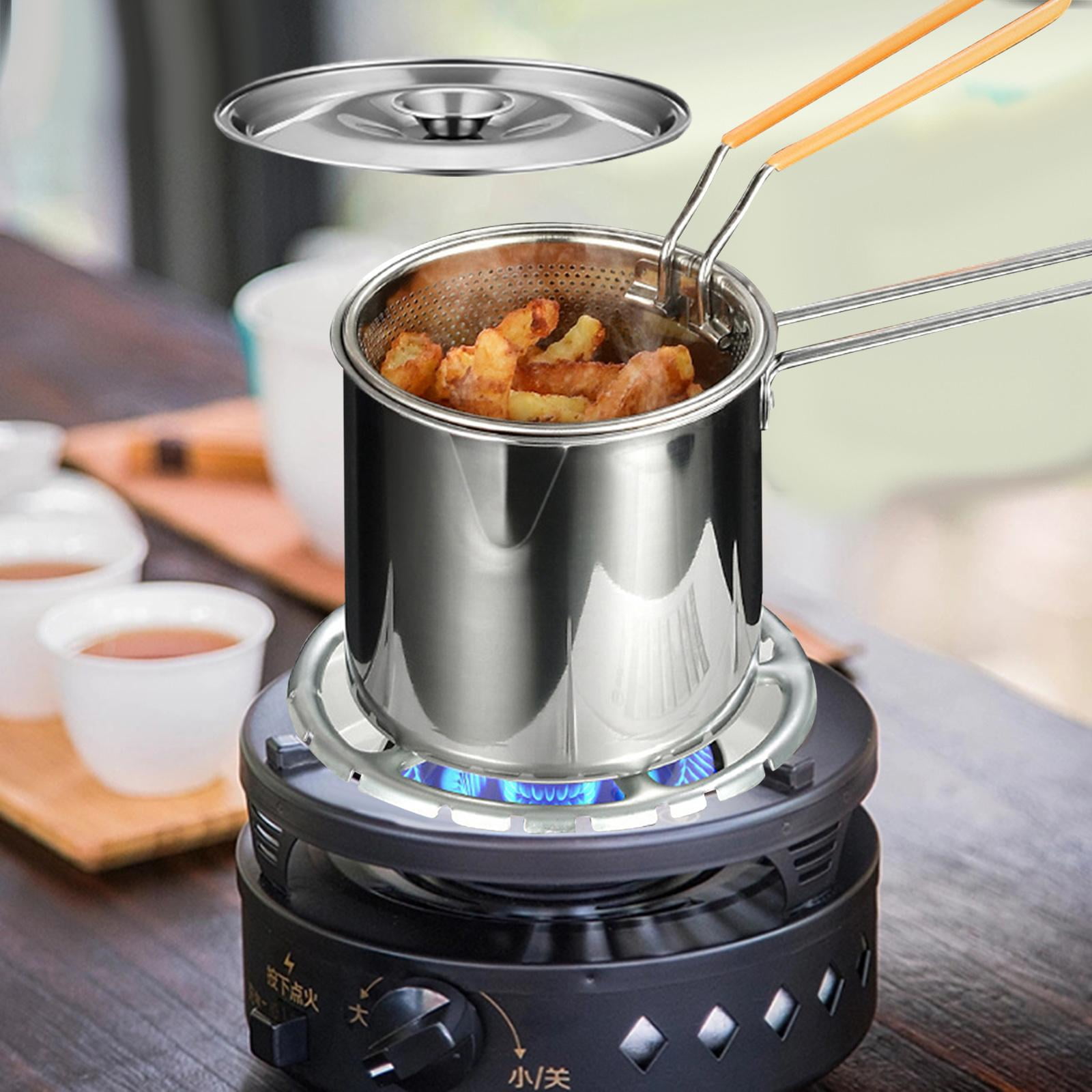 Tongina Deep Frying Pot Japanese Tempura Fryer Milk Pan Multipurpose ...