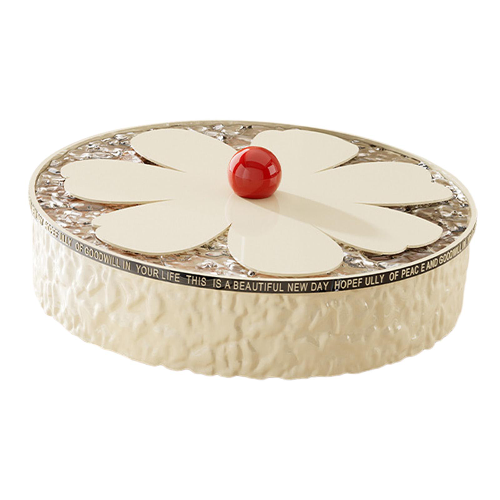 Tongina Divided Serving Tray with Lid Appetizer Platter Living Room ...