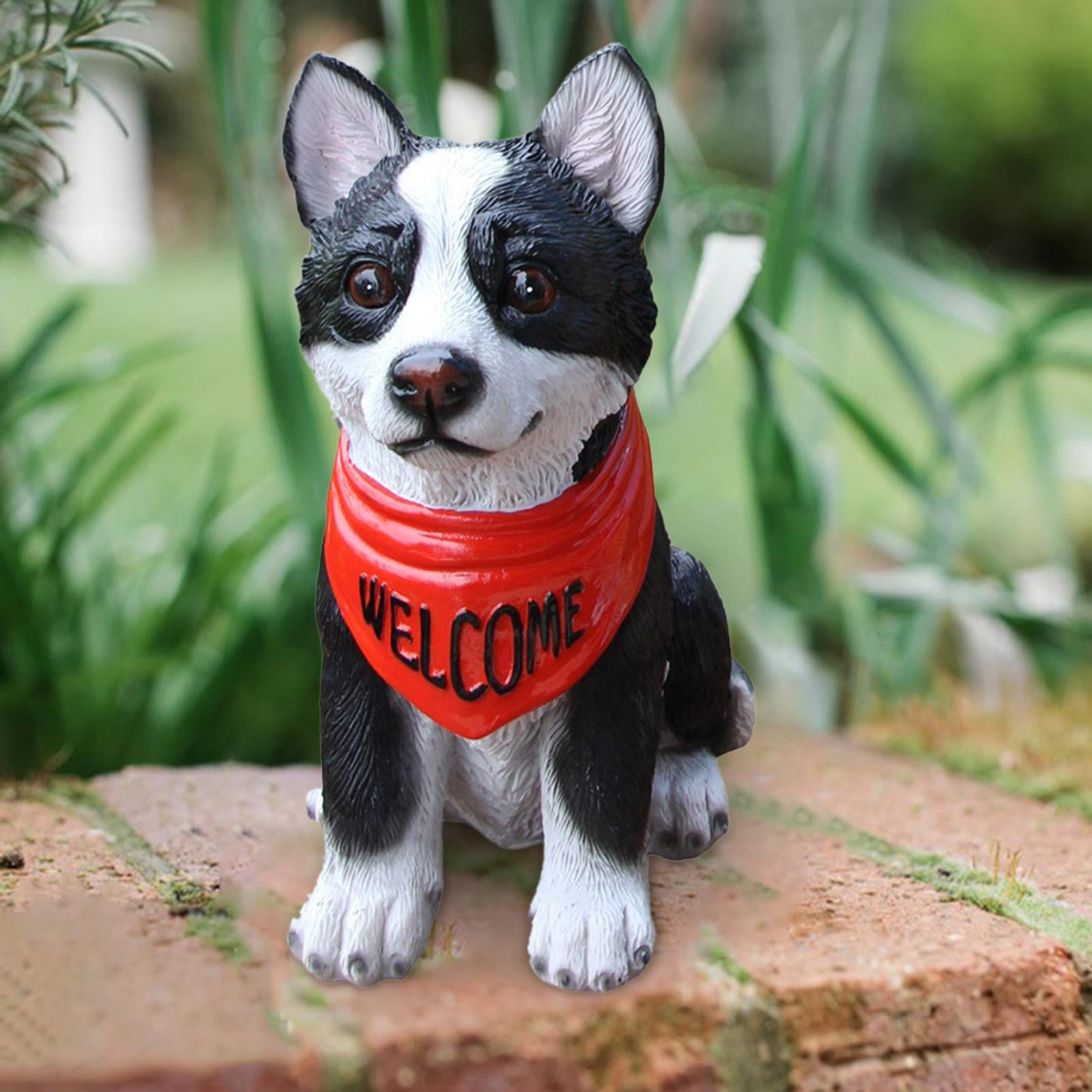 Tongina Dog Statue Tabletop Ornament Decorative Resin Creative Cute Dog ...