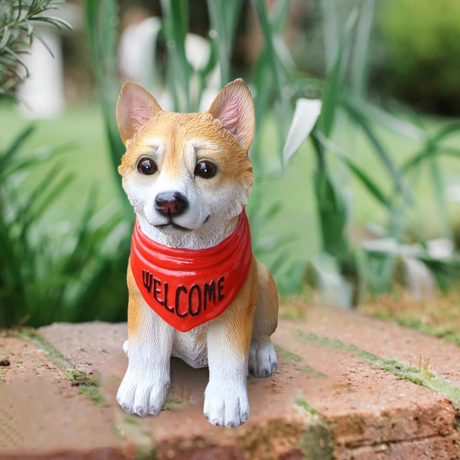 Tongina Dog Statue Tabletop Ornament Decorative Resin Creative Cute Dog ...