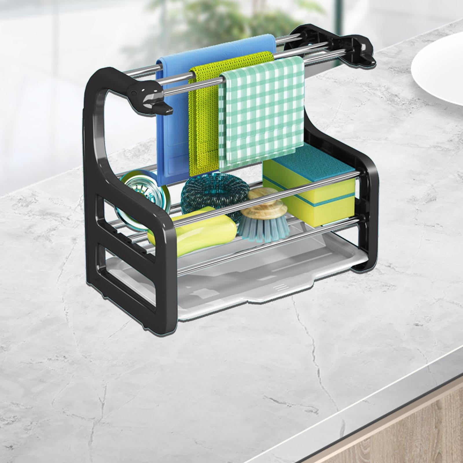 Tongina Drain Rack Rag Rack Dish Cloth Rack Metal Rack Sturdy Sponge ...