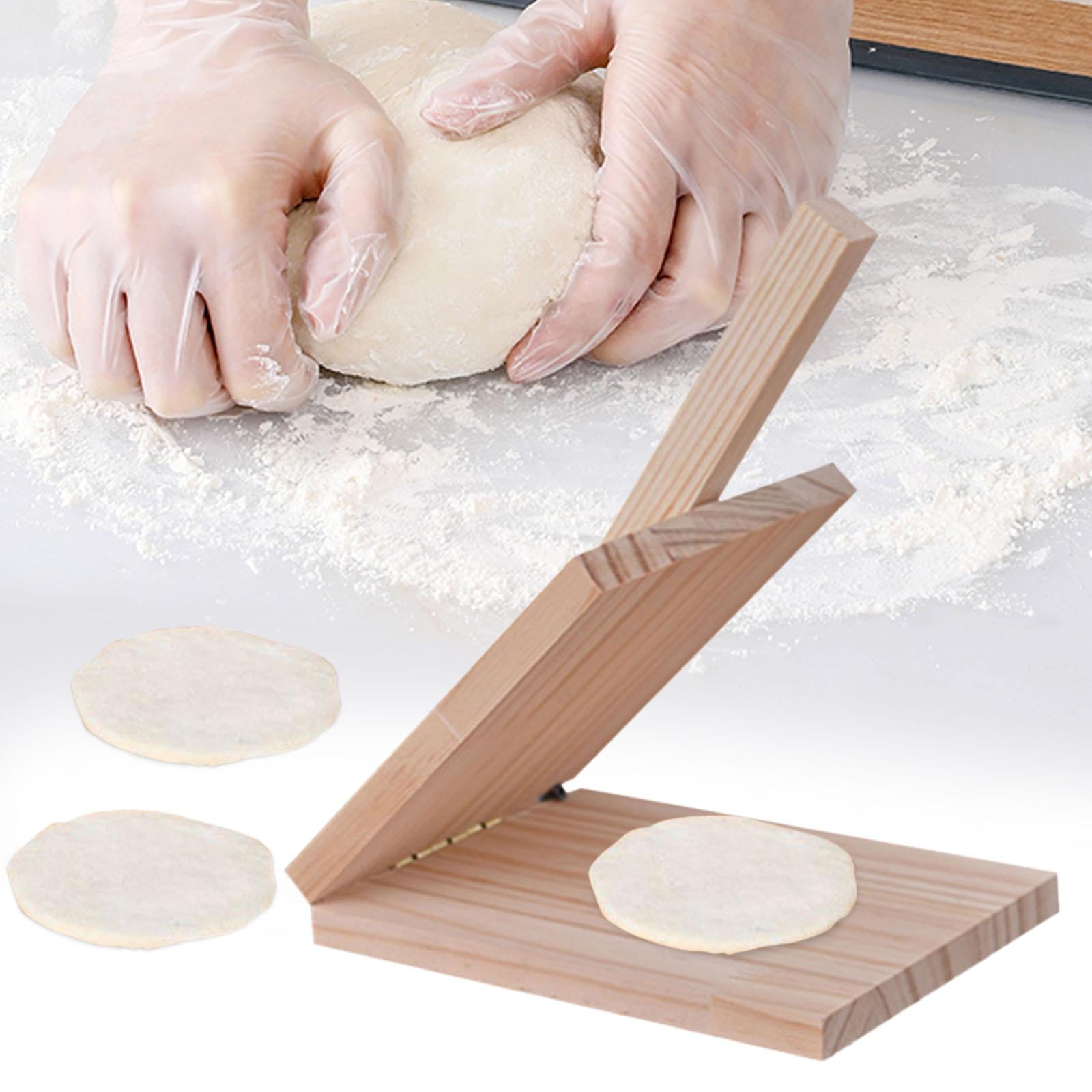 Tongina Dumpling Press Tool Kitchen Gadget Homemade Manual Wood ...