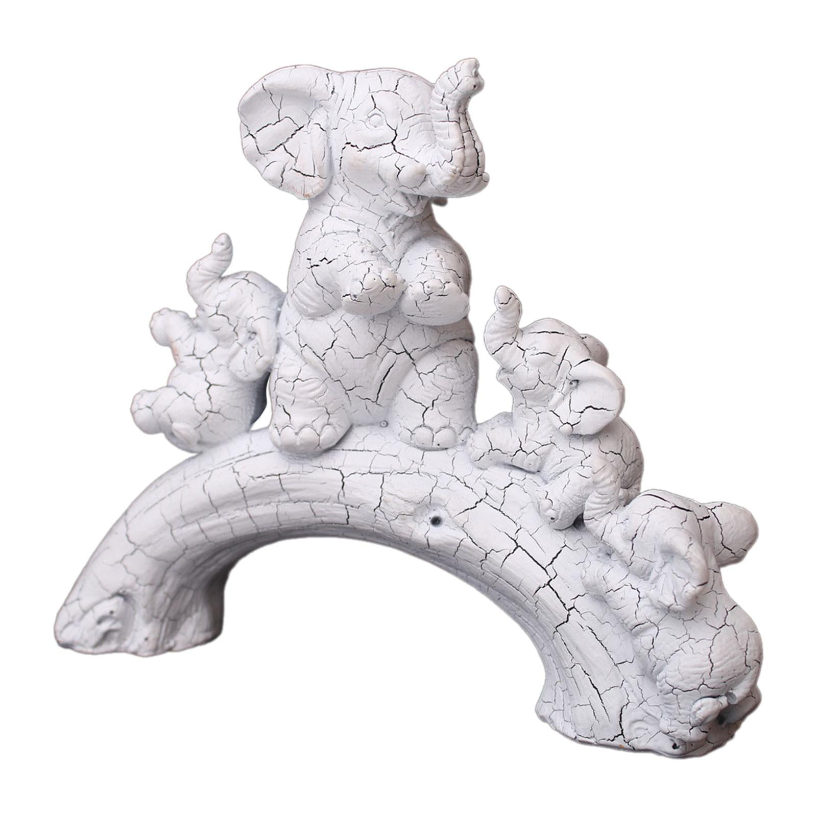 Tongina Elephant Sculpture Resin Elephant Statue Nordic Desktop ...