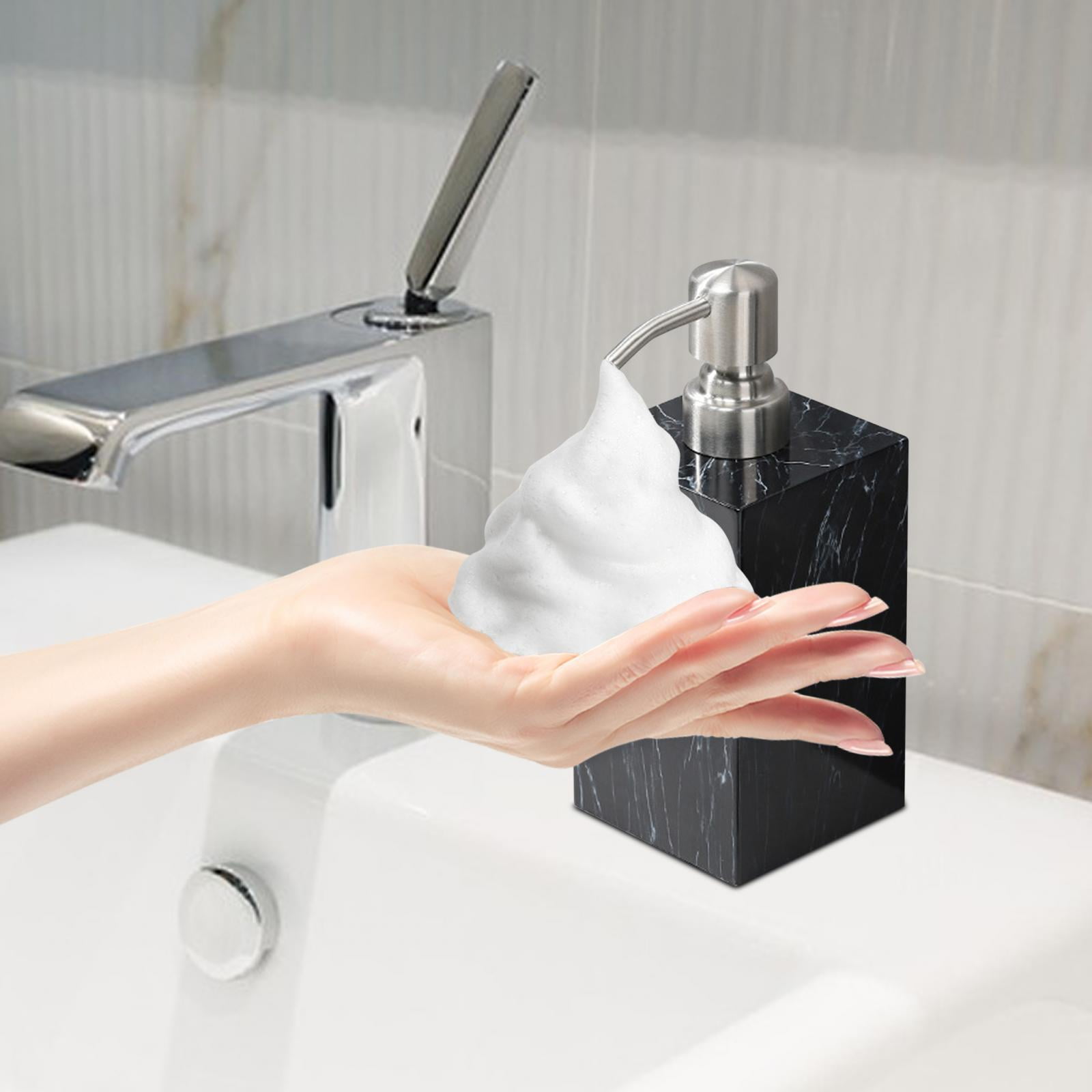 Tongina Empty Body Wash Dispenser Marble Texture Manual Soap Dispenser ...