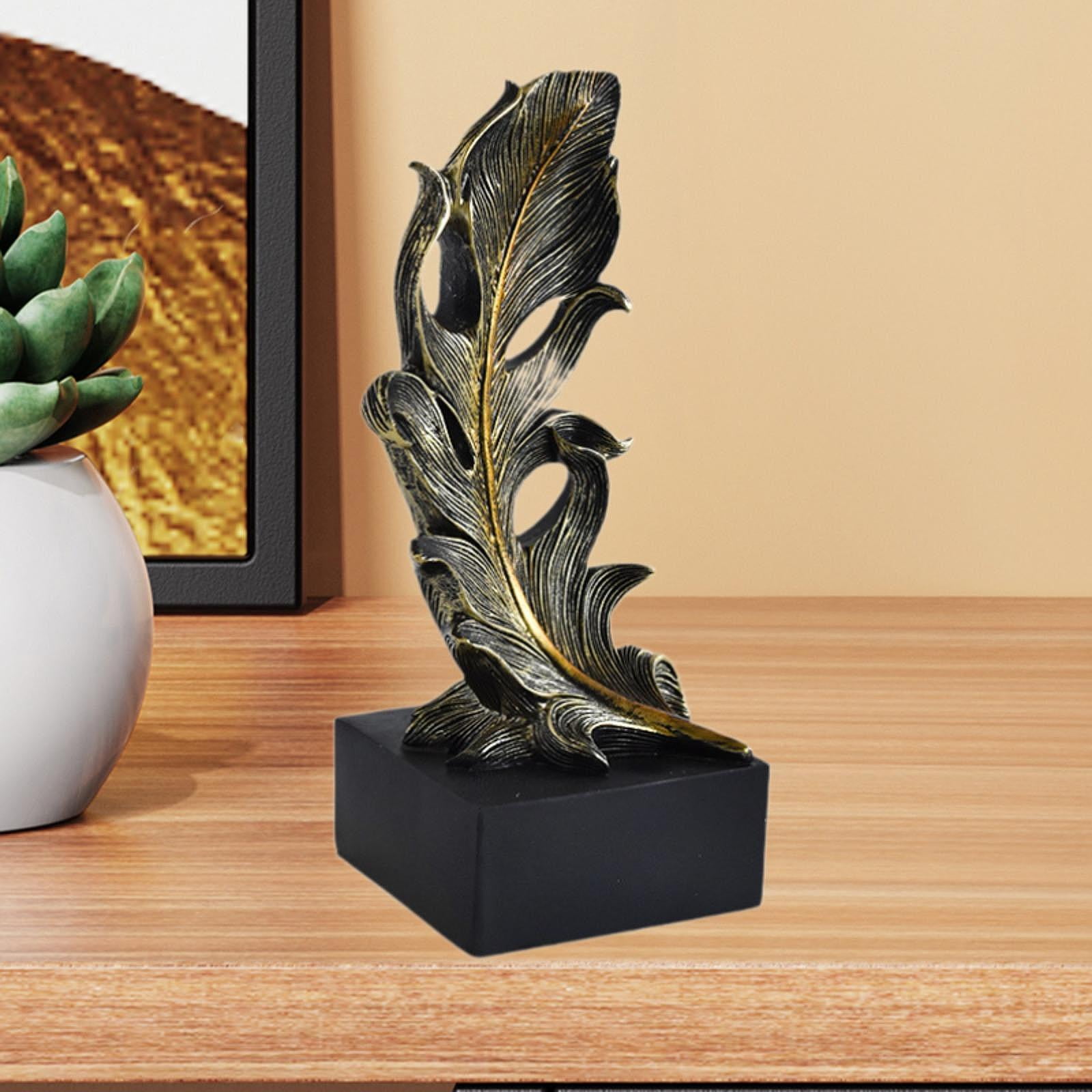 Tongina Feather Figurine Feather Statue Decor Photo Props Creative ...