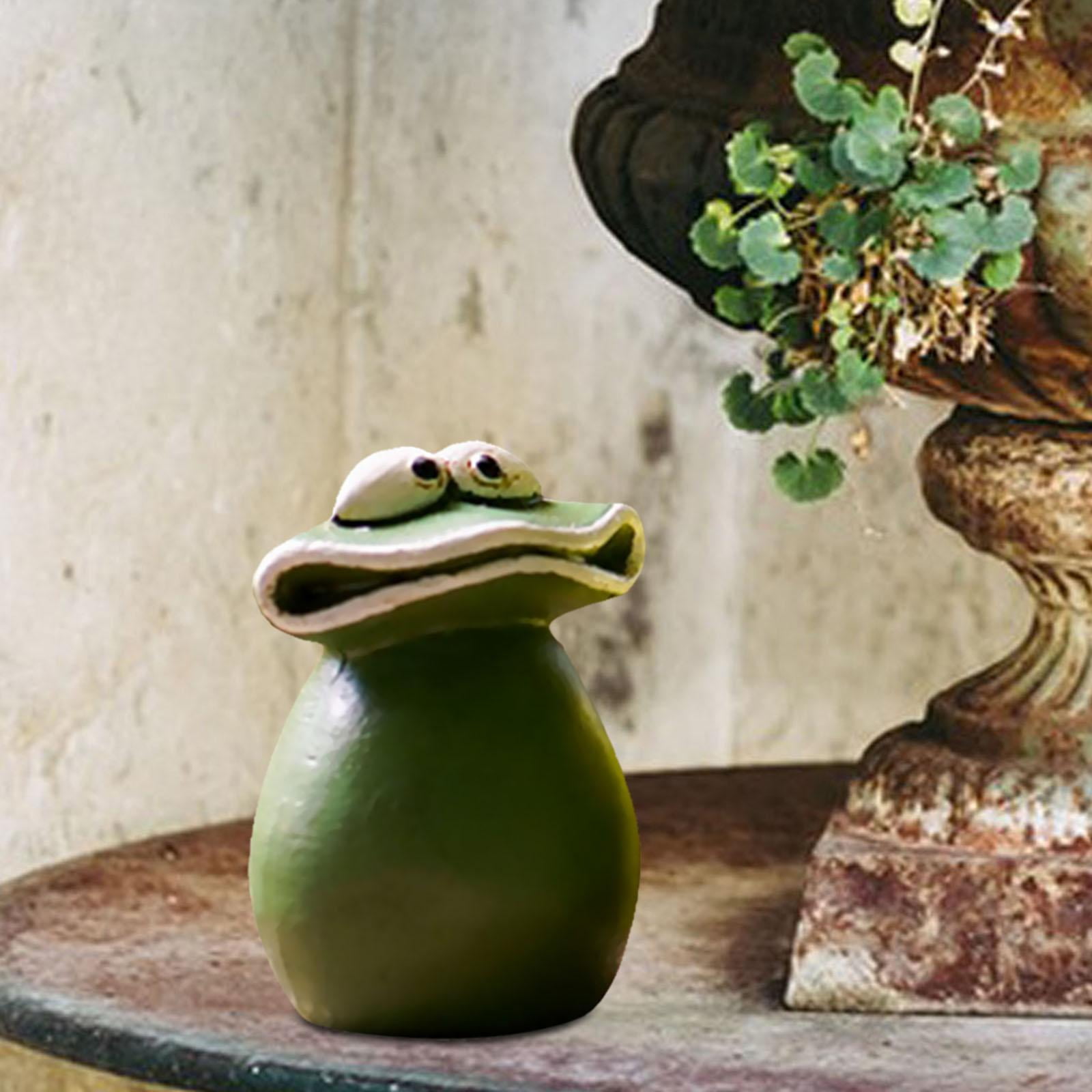 Tongina Flat Statue Resin Ornament Mini Animal Sculpture Lovely Hand ...