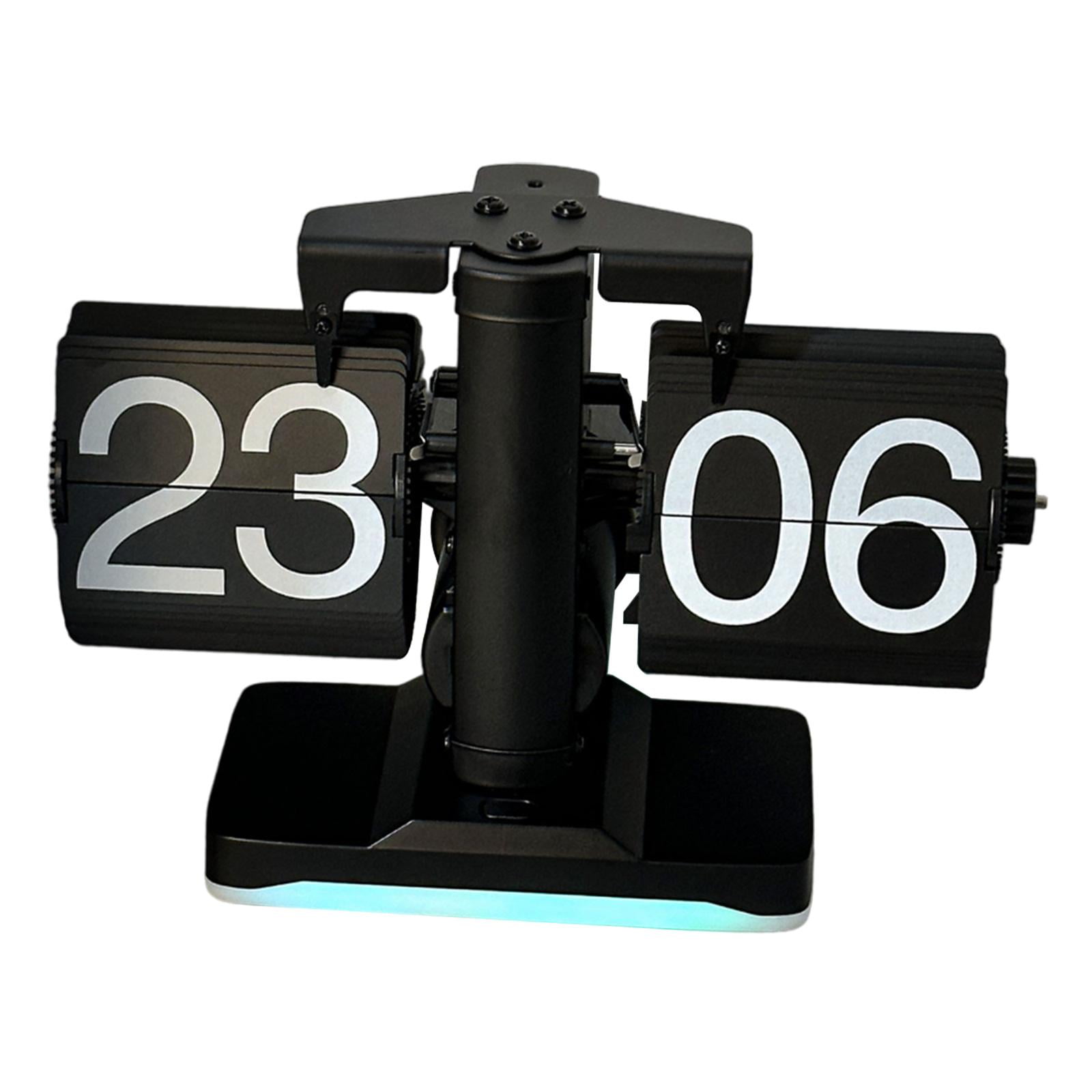 Tongina Flip Down Clock Auto Flip Clock Decorative Clock Creative Retro ...