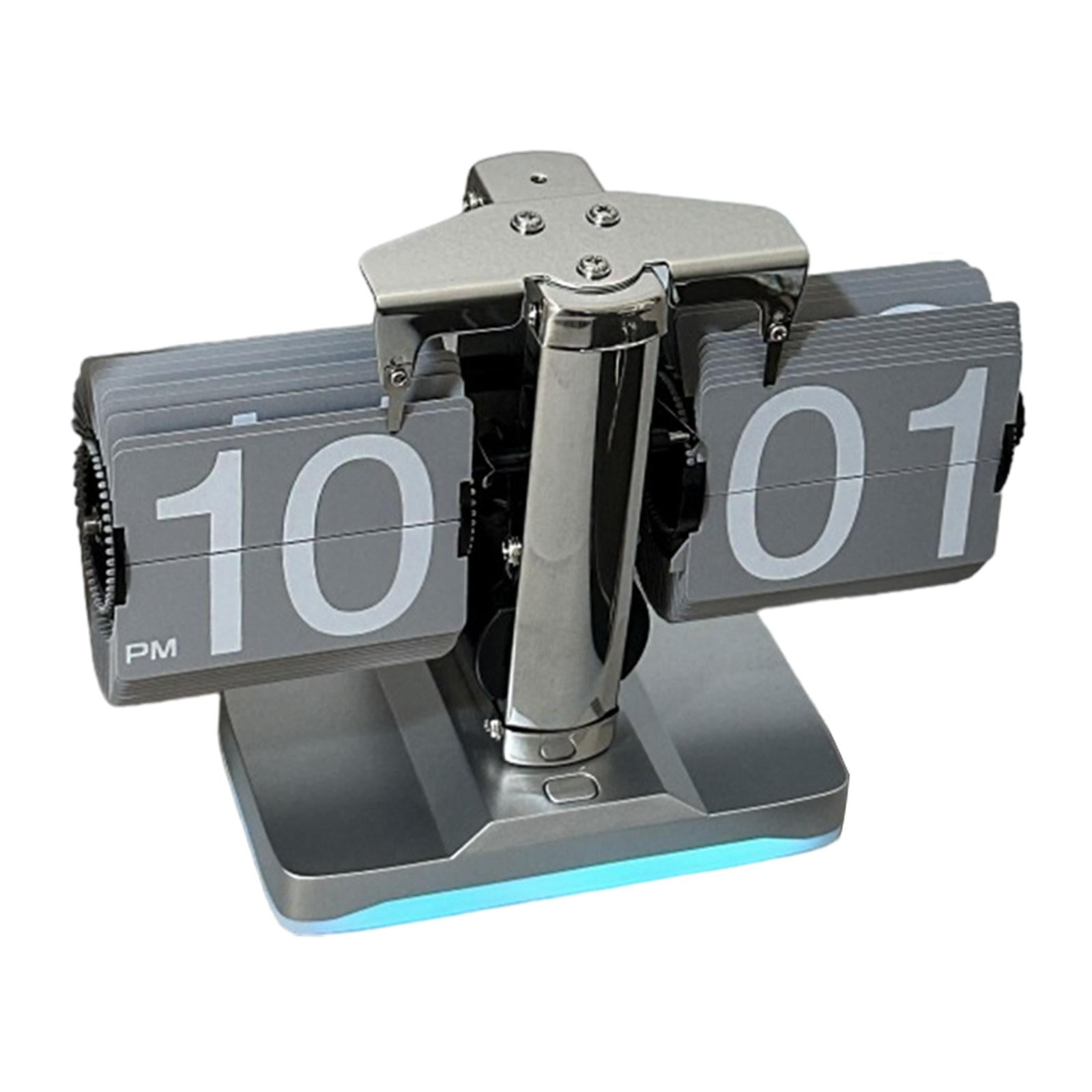 Tongina Flip Down Clock Auto Flip Clock Decorative Clock Creative Retro ...