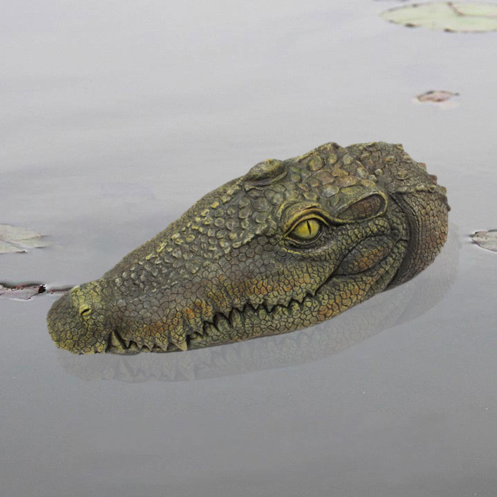Tongina Floating Alligator Head Decor Pool Float,Outdoor Floating ...