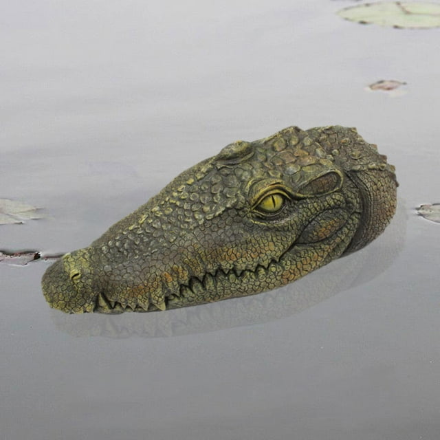 Tongina Floating Alligator Head Decor Pool Float,Outdoor Floating ...