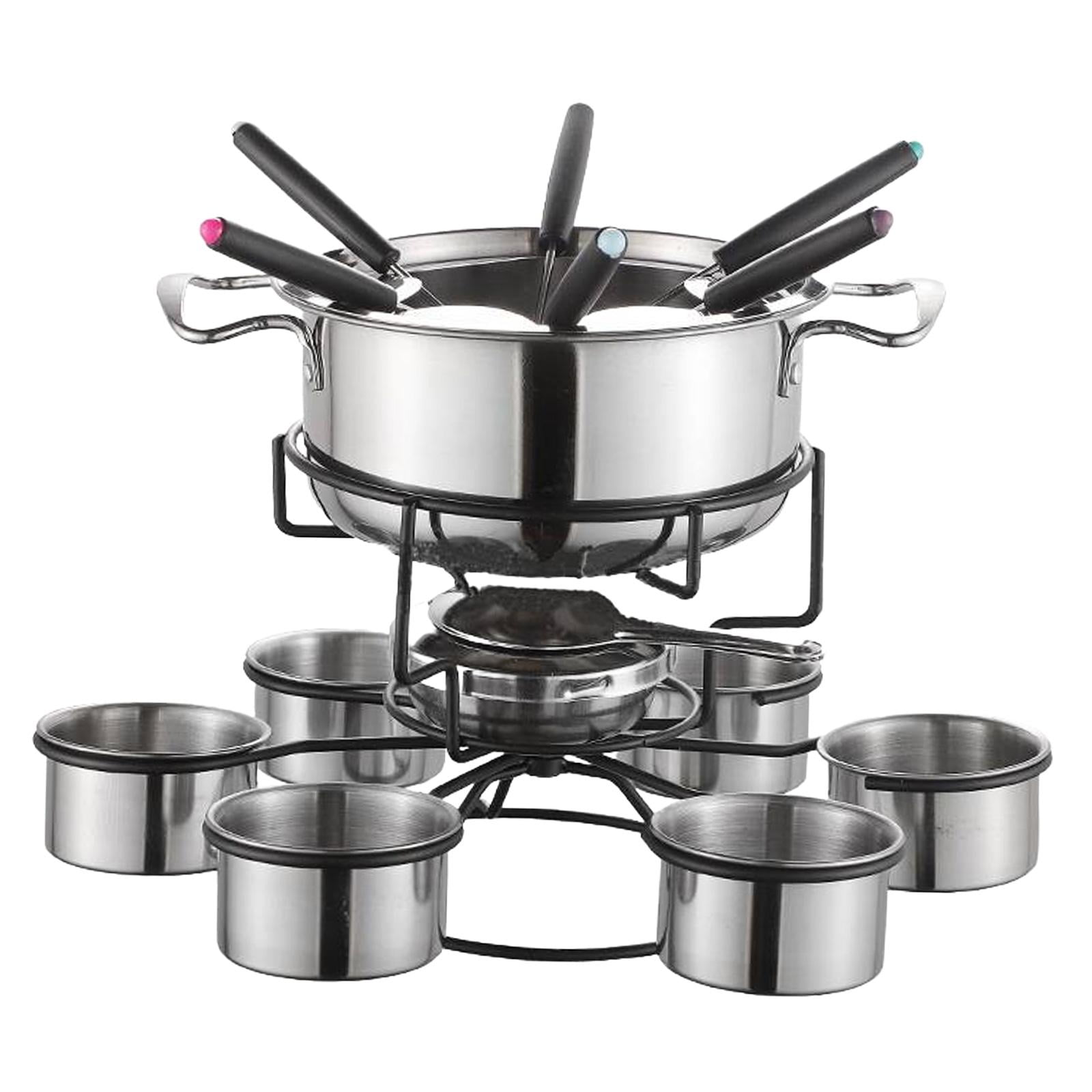Tongina Fondue Pot Set Household Multipurpoise Sturdy Stable Stainless ...