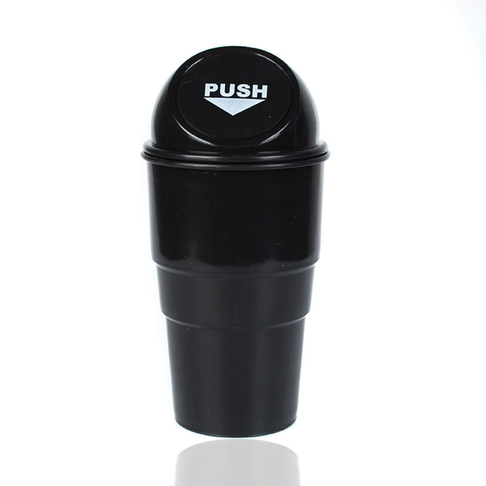Tongina Generic Car Cup Holder Trash Can with Lid Leakproof Car Trash ...