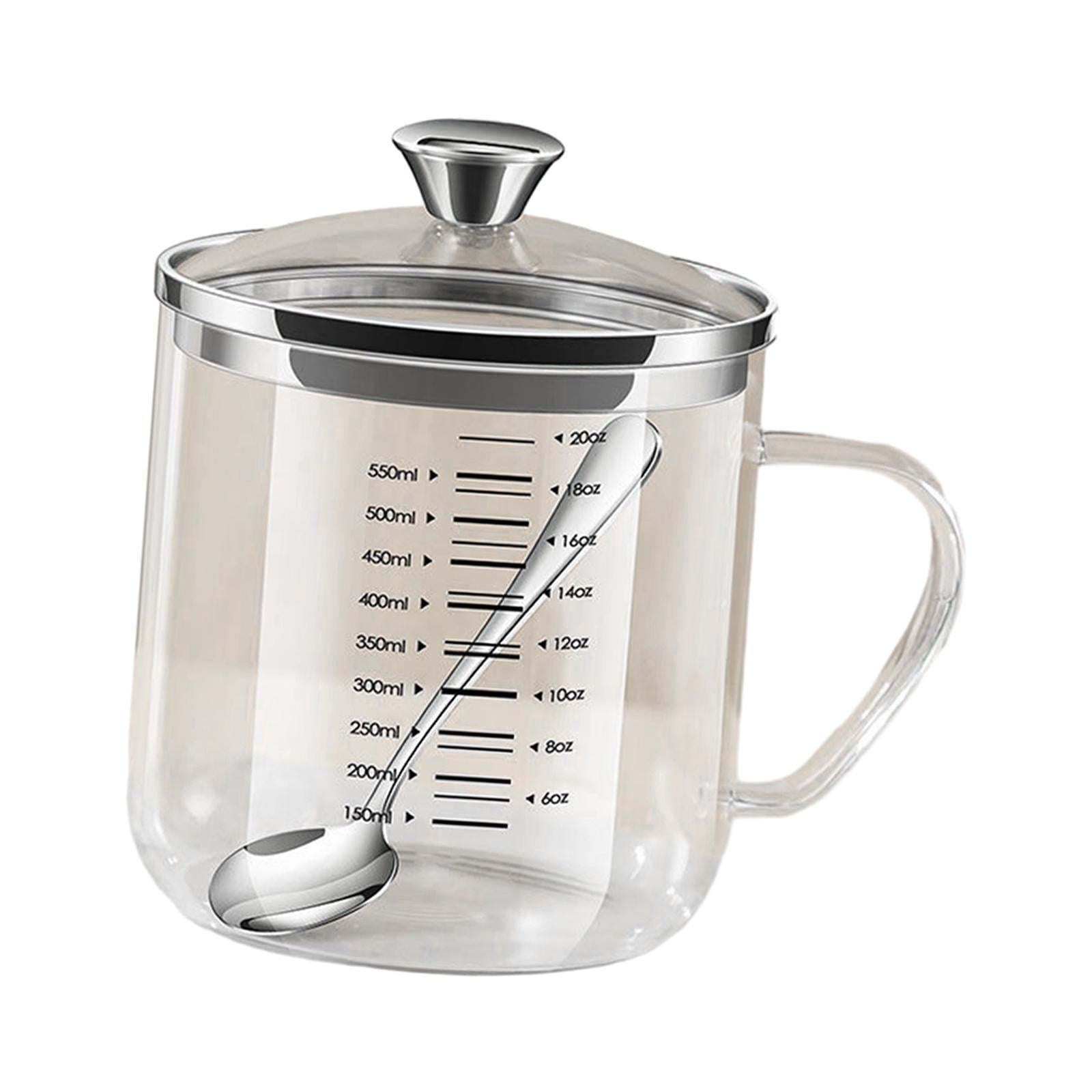 Tongina Glass Measuring Cup Glass Beaker Multifunction Drinking Glasses ...