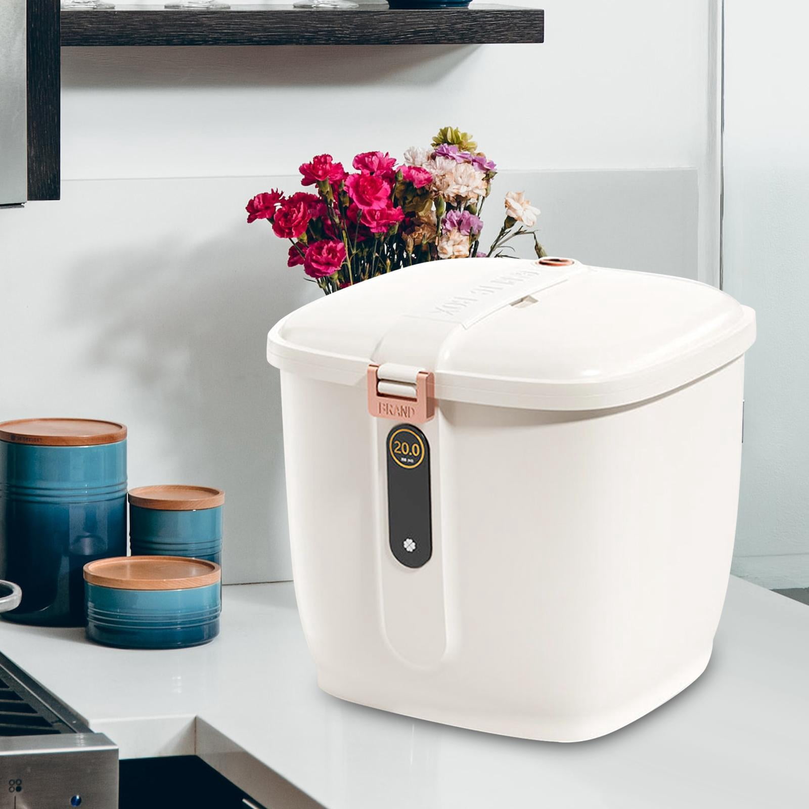 Tongina Grain Rice Container Sealed Grain Storage Flour Bin Household ...