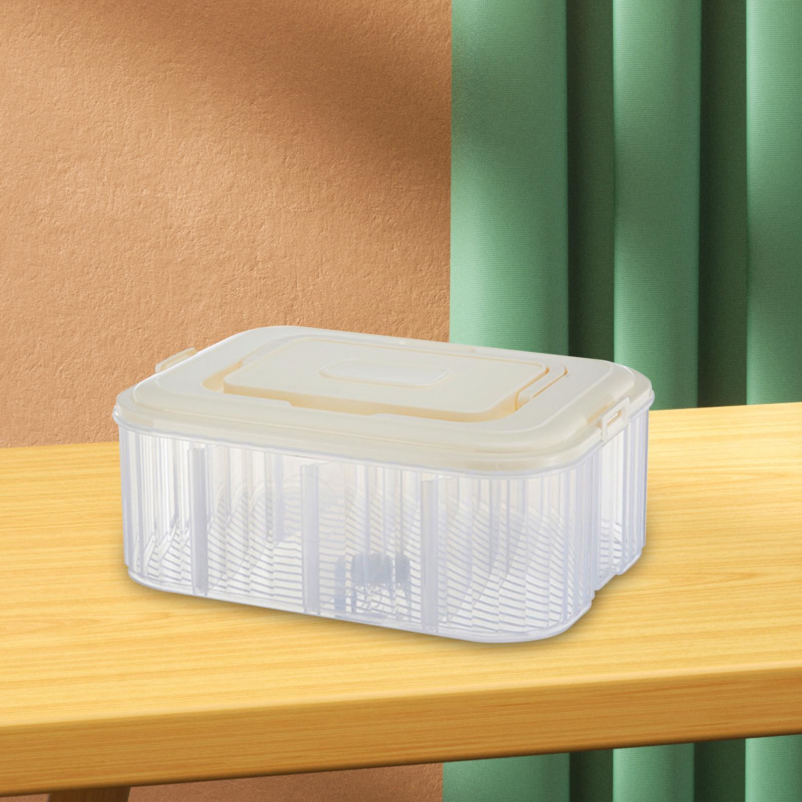 Tongina Grid Toy Storage Box with Handle, Art Crafts Supply Organizer ...