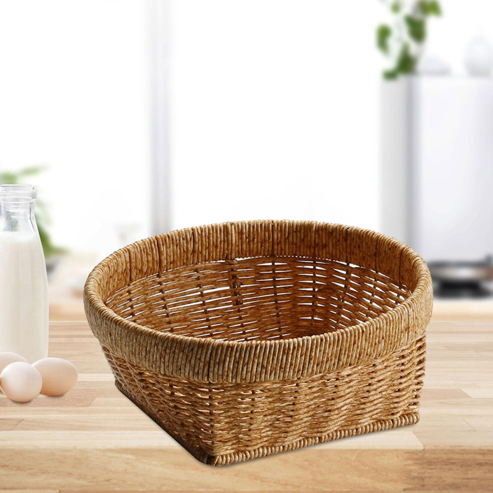 Tongina Handwoven Fruit Basket, Serving Tray Basket Farmhouse Fruit ...